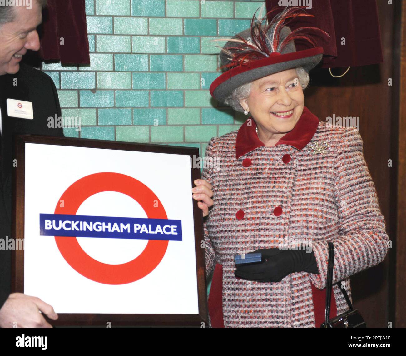 Britain's Queen Elizabeth is presented with her very own London ...