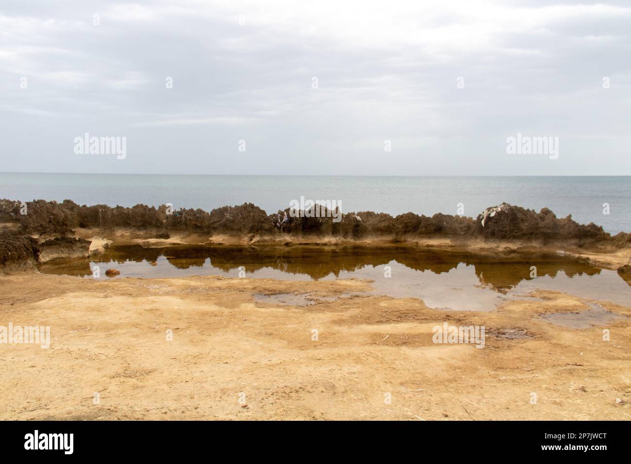 Beautiful day on the beach in Rimel, Bizerte, Tunisia Stock Photo - Alamy