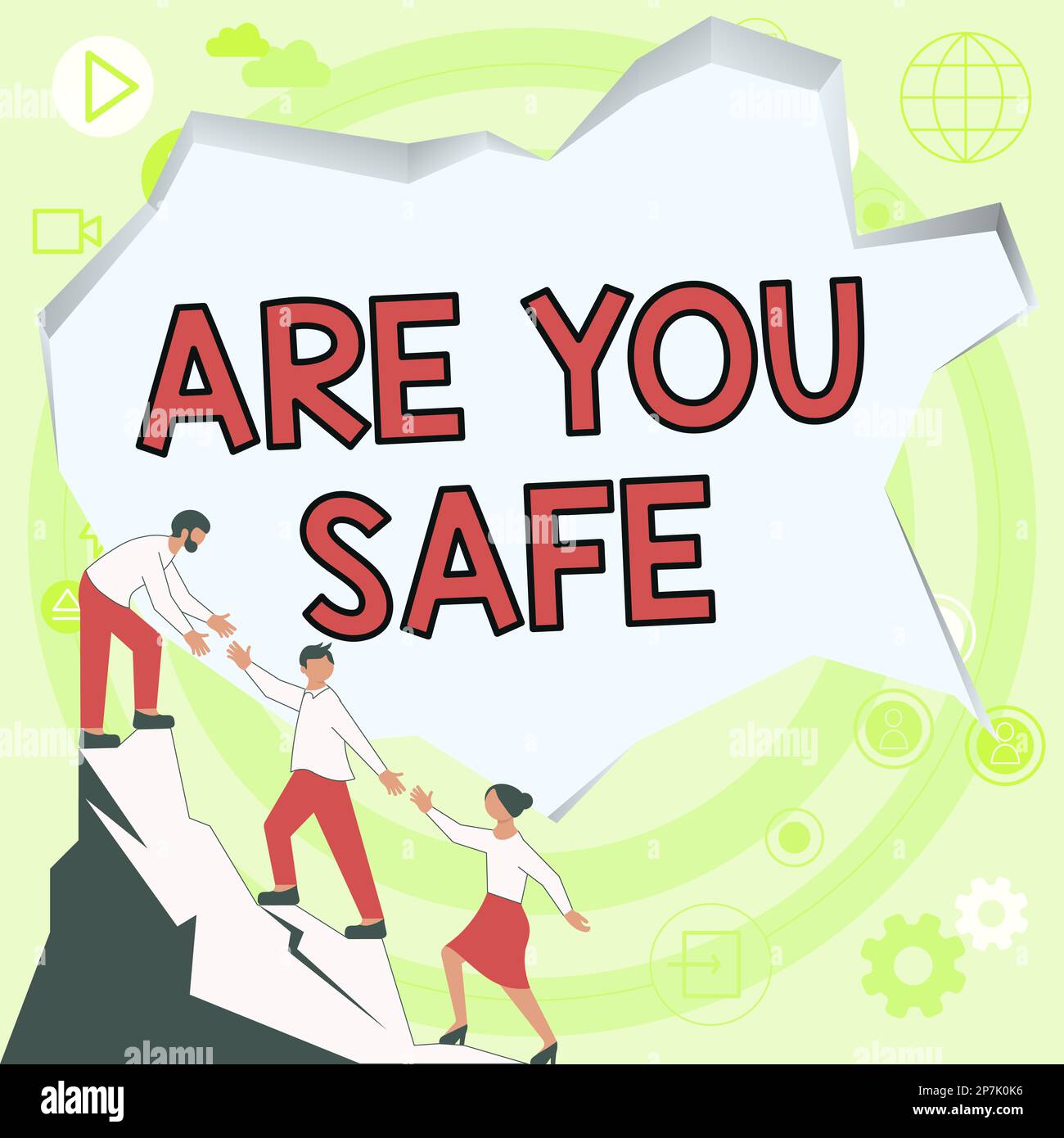 Conceptual display Are You Safe. Business approach Free from danger Not ...