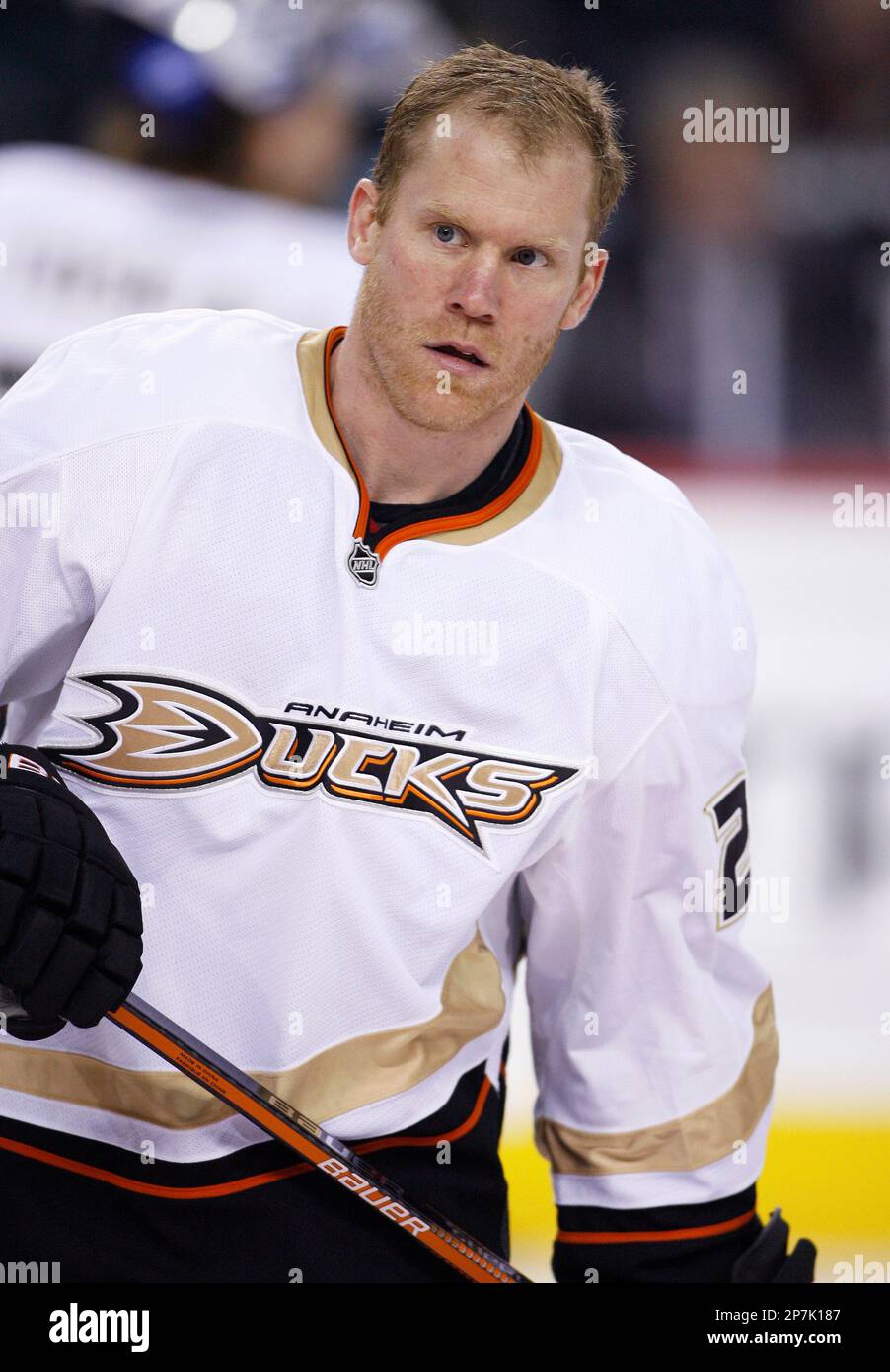 NHL player profile photo on Anaheim Ducks' Todd Marchant during a ...