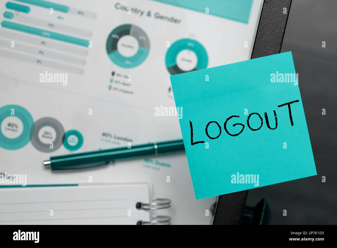 Inspiration Showing Sign Logout Conceptual Photo Go Through Procedures To Conclude Use Of