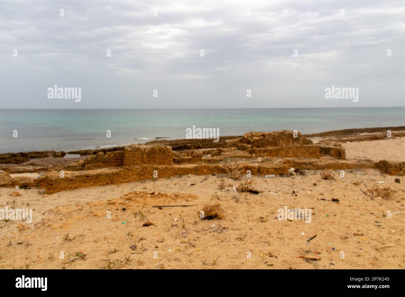 Beautiful day on the beach in Rimel, Bizerte, Tunisia Stock Photo - Alamy