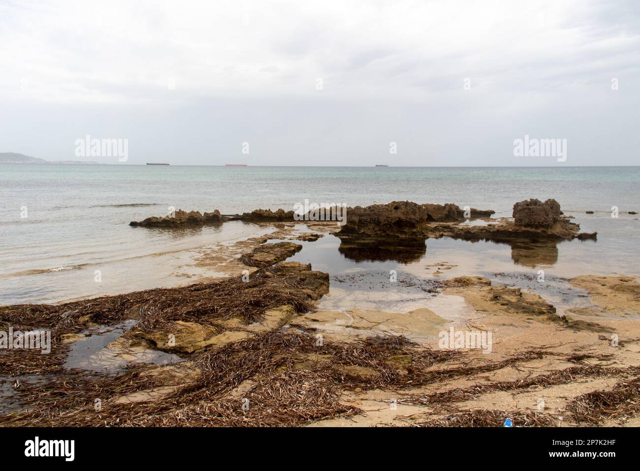 Beautiful day on the beach in Rimel, Bizerte, Tunisia Stock Photo - Alamy