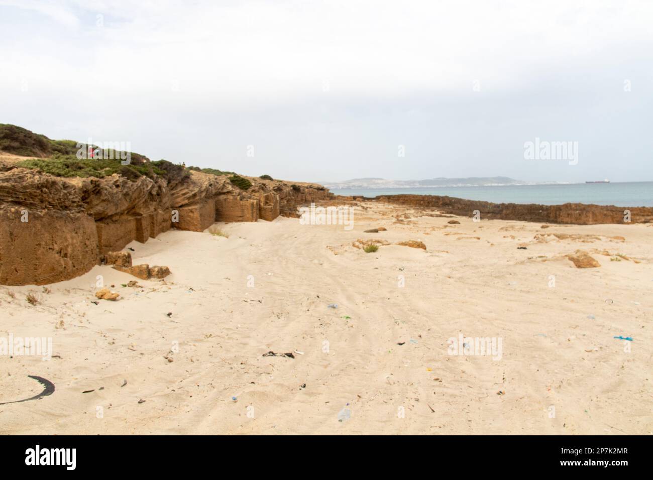 Beautiful day on the beach in Rimel, Bizerte, Tunisia Stock Photo - Alamy