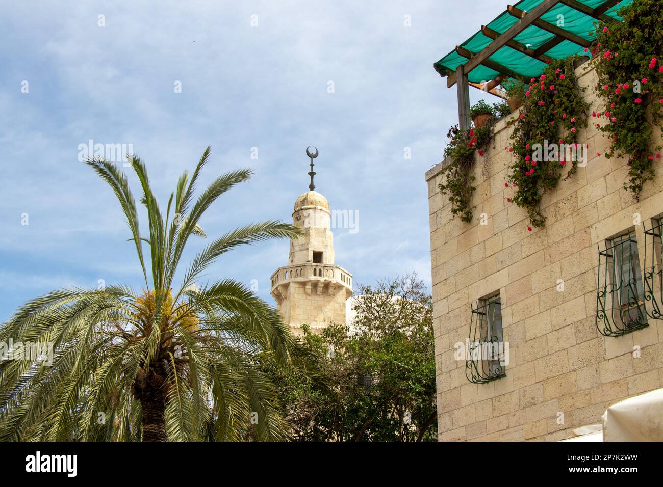 Typical house at Jewish Quarter in Old City of Jerusalem, Israel Stock ...