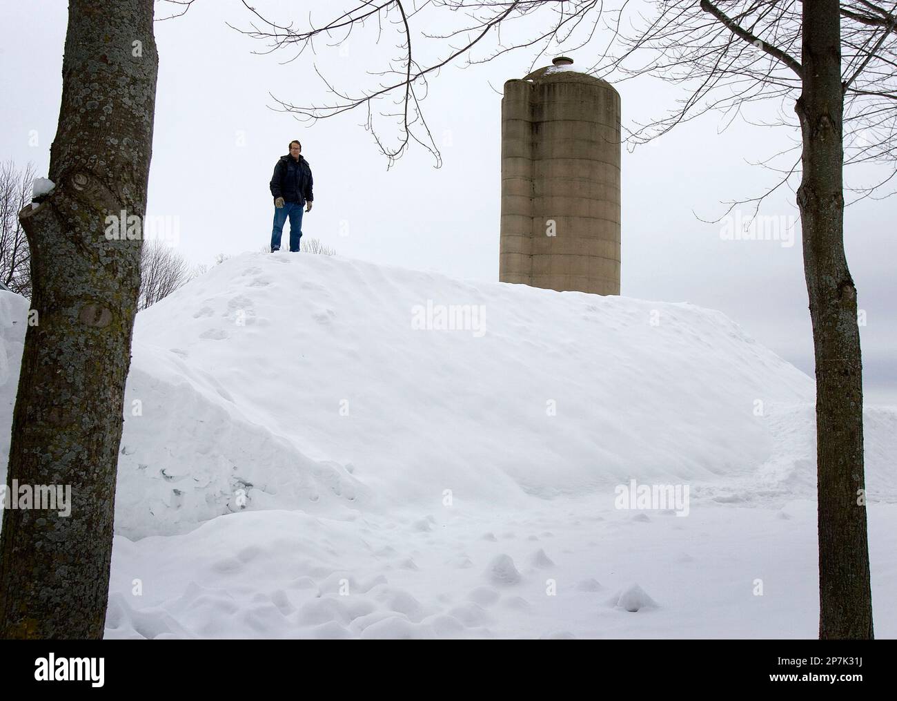 Tom Kramer stands on his 58 feet long by 26 feet wide by 11 feet tall ...
