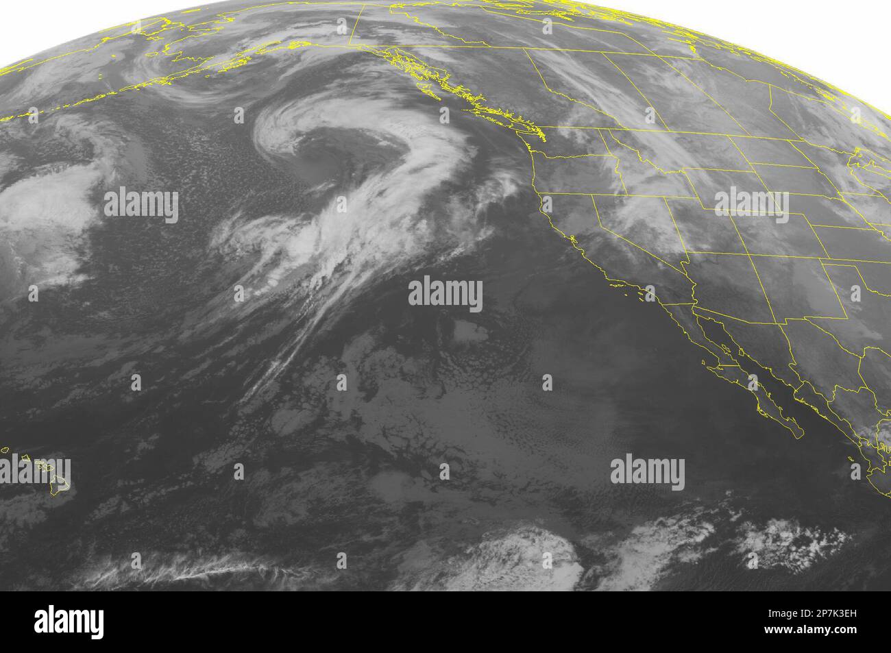 This NOAA satellite image taken Monday, Feb. 15, 2010 at 1:00 a.m. EST ...