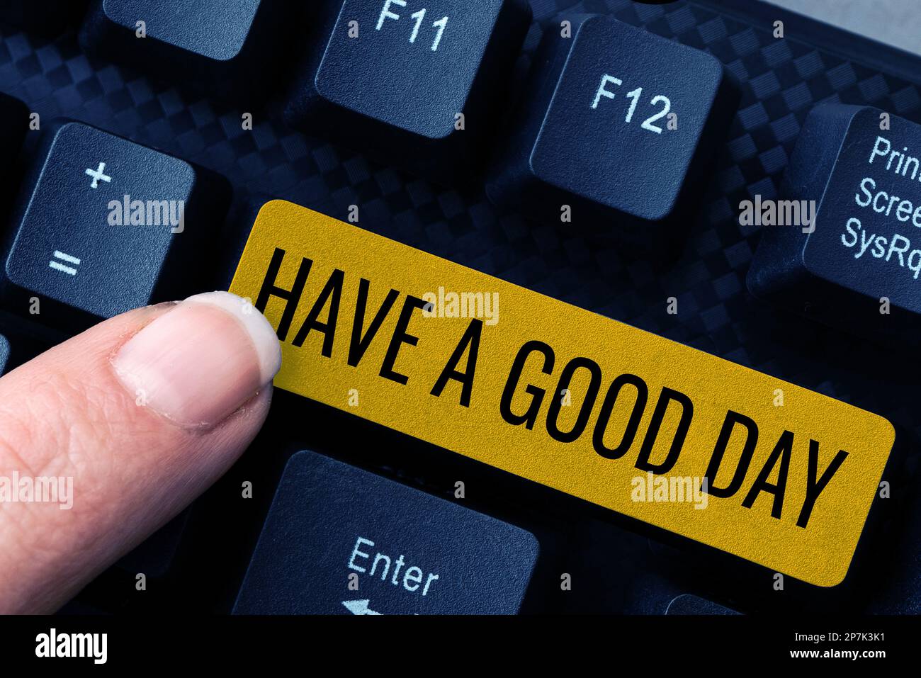 Writing displaying text Have A Good Day. Business showcase Nice gesture positive wishes Greeting ...