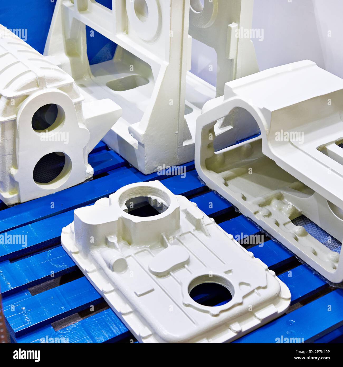 Cast iron parts for industrial machines Stock Photo - Alamy