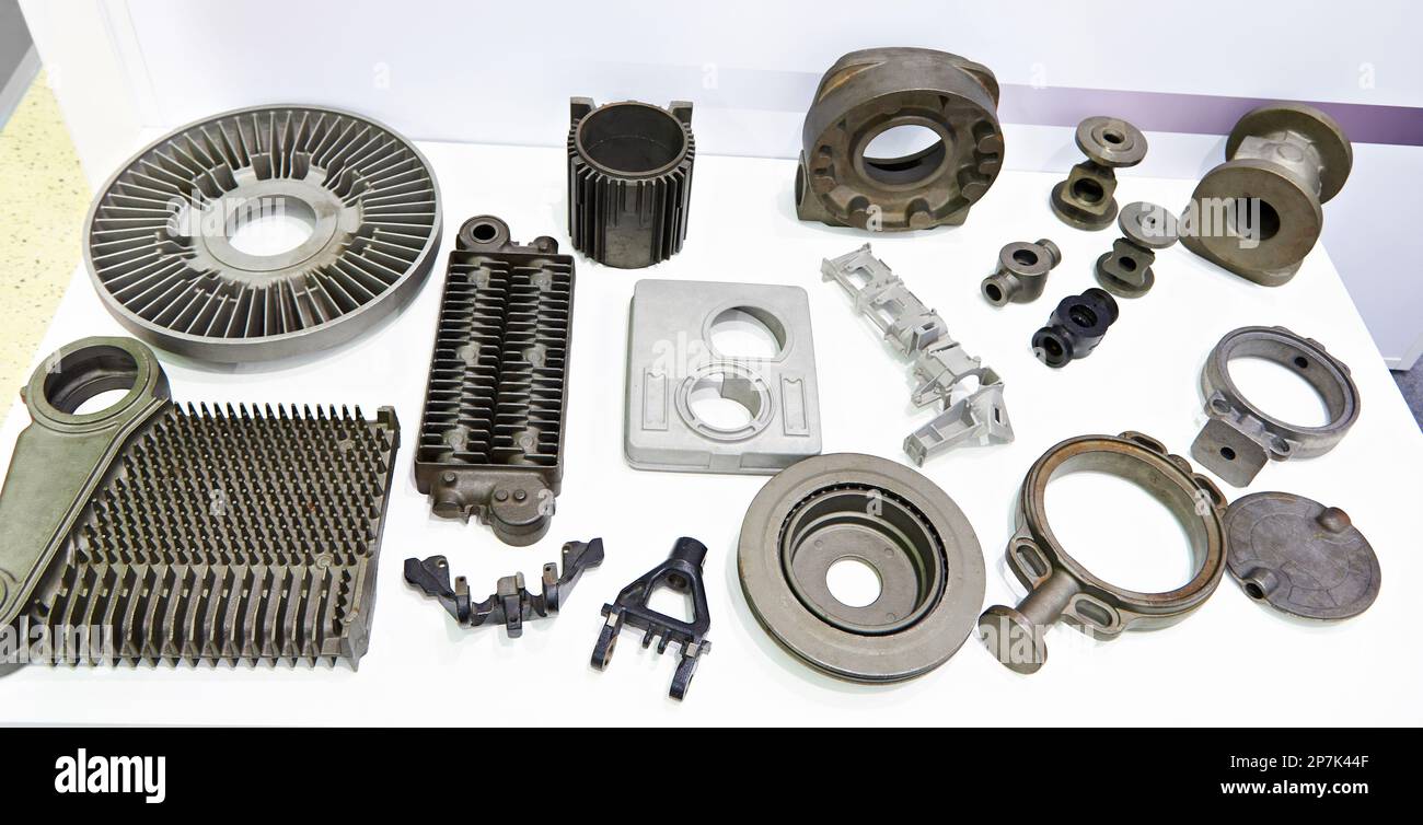 Cast iron parts for industrial machines Stock Photo - Alamy