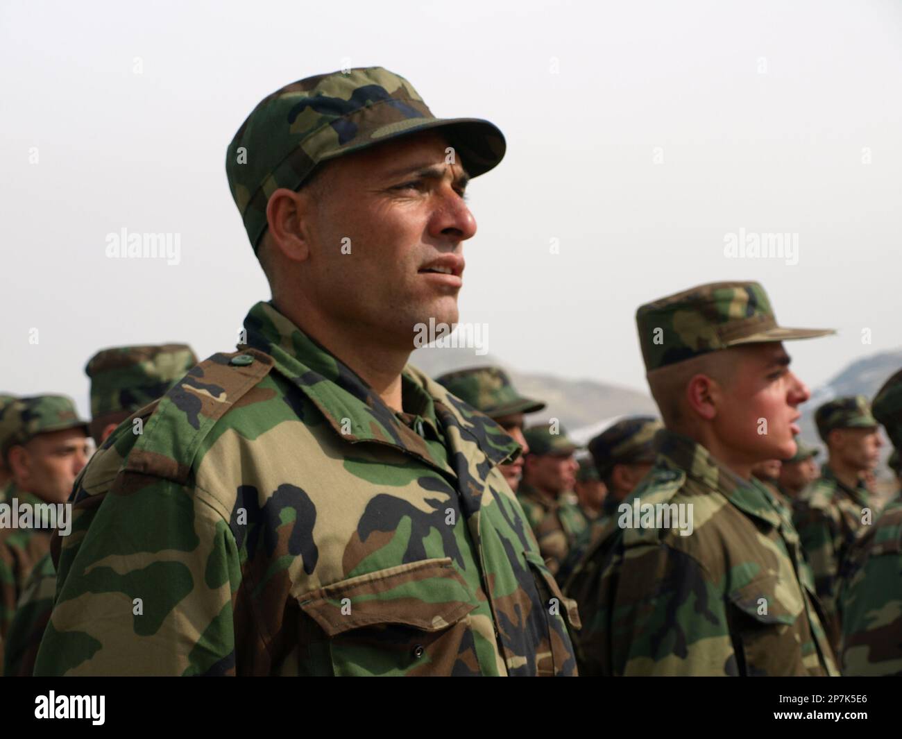 Afghan soldiers undergo basic military training following instructions ...