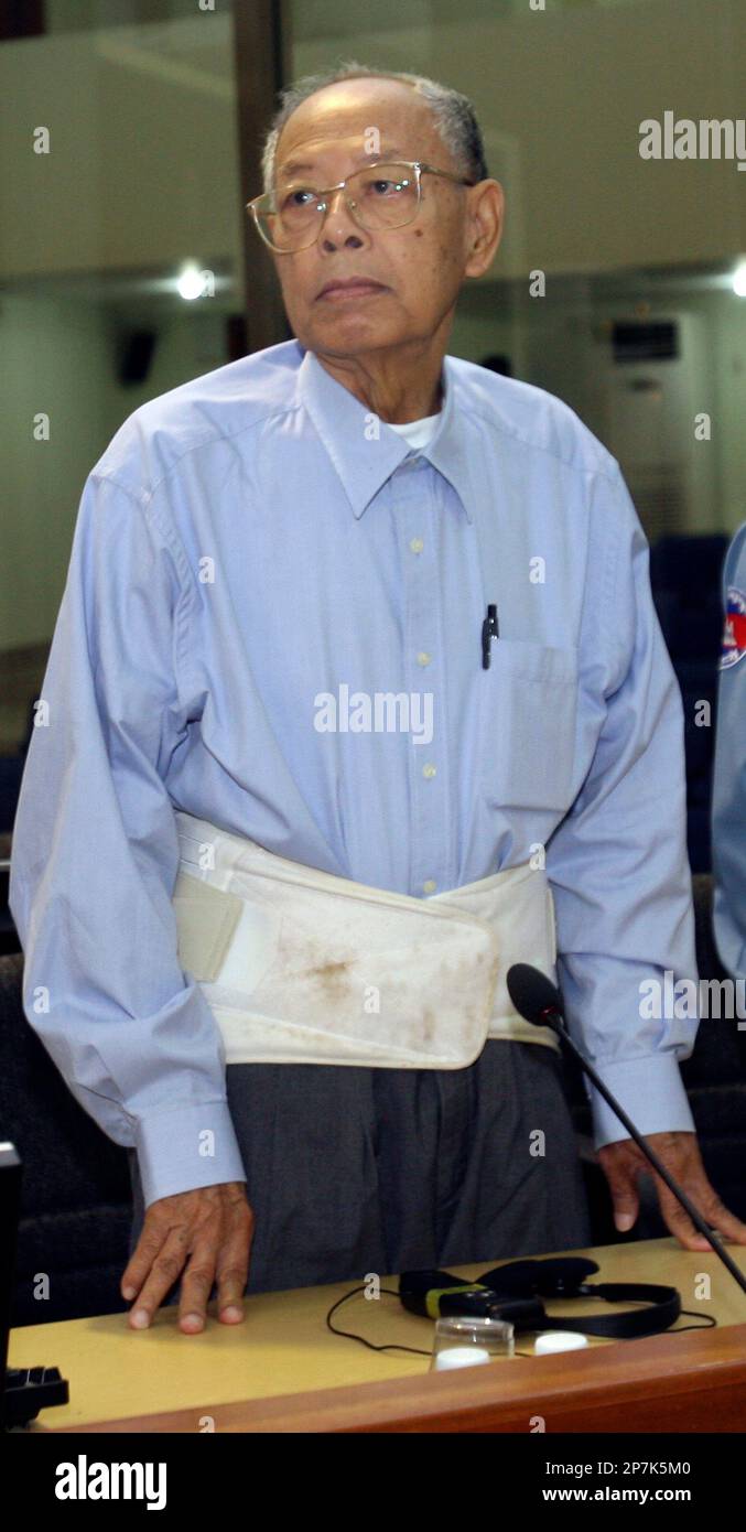 Ieng Sary, the Khmer Rouge's former foreign minister, is seen in the ...