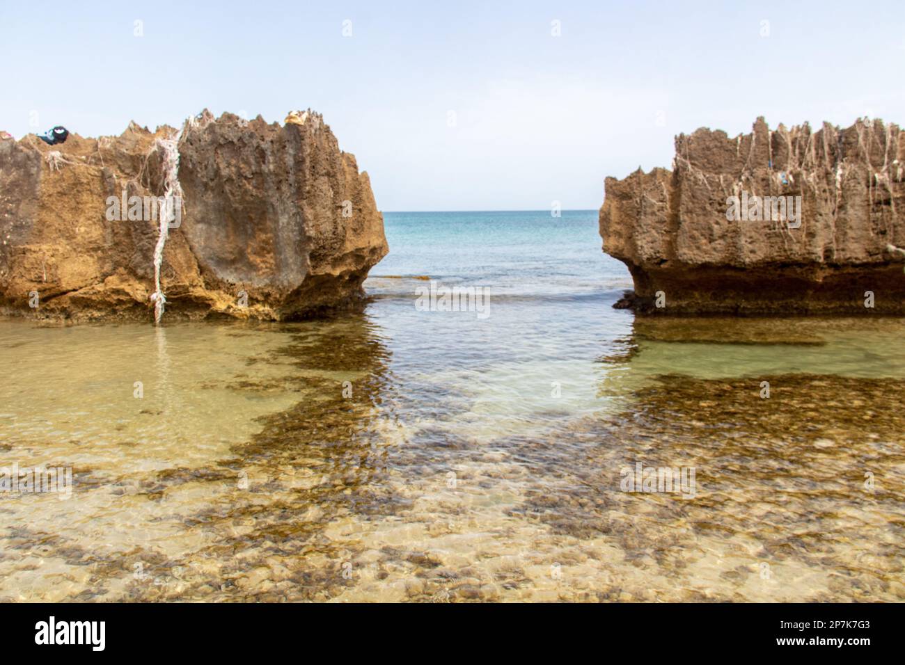 Beautiful day on the beach in Rimel, Bizerte, Tunisia Stock Photo - Alamy