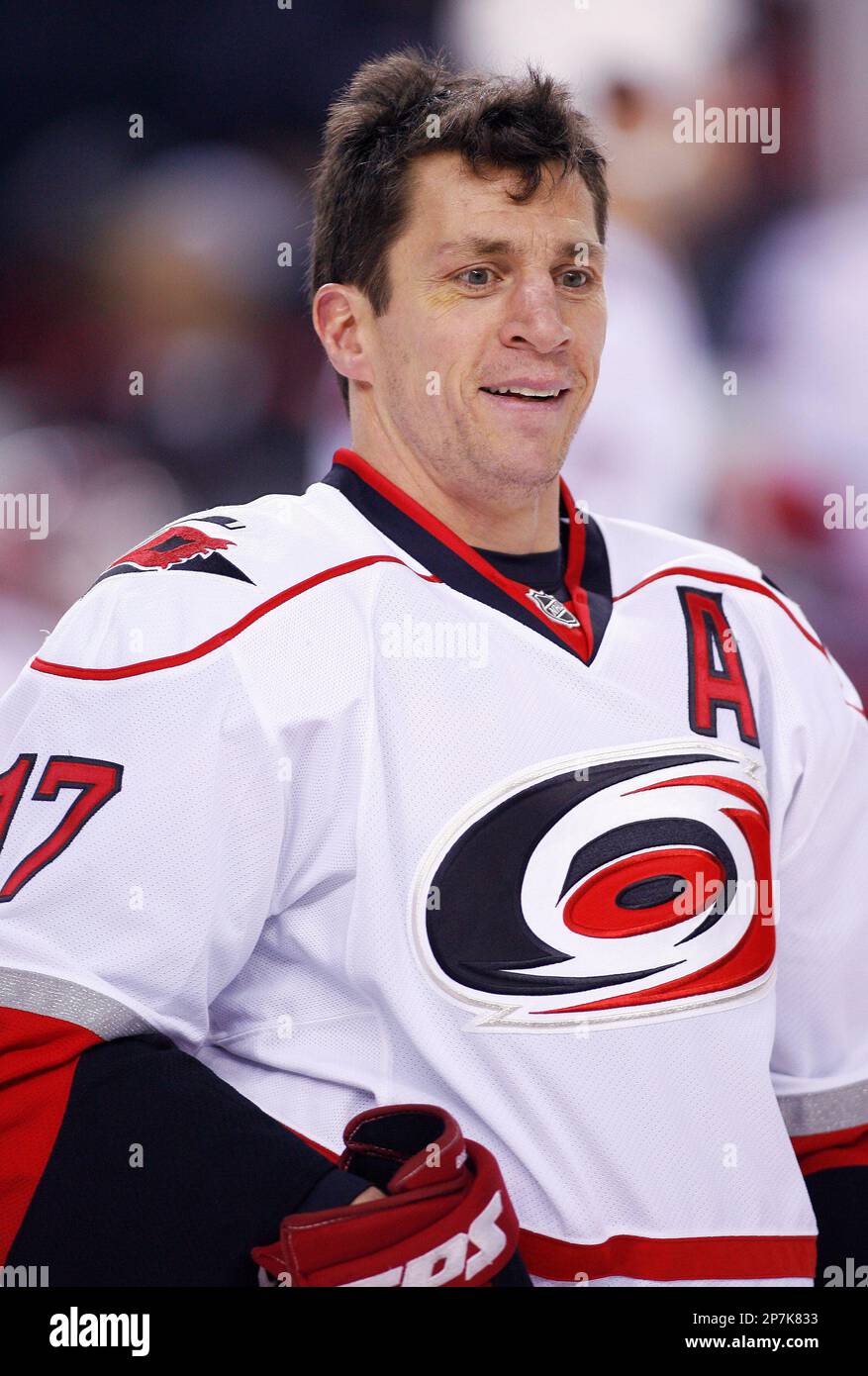 NHL player profile photo on Carolina Hurricanes' Rod Brind'Amour during ...