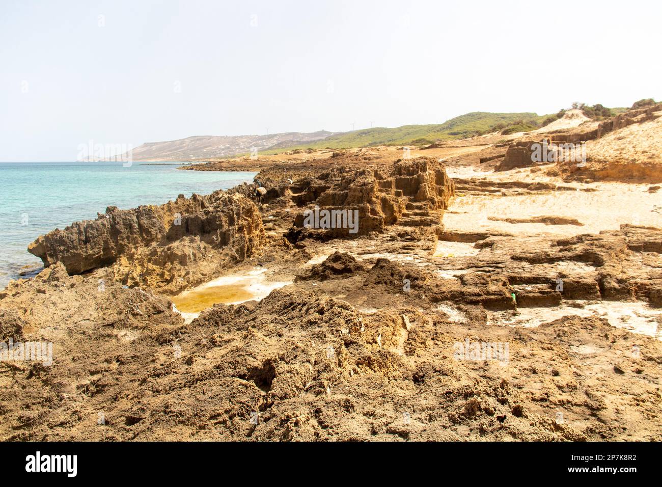 Beautiful day on the beach in Rimel, Bizerte, Tunisia Stock Photo - Alamy