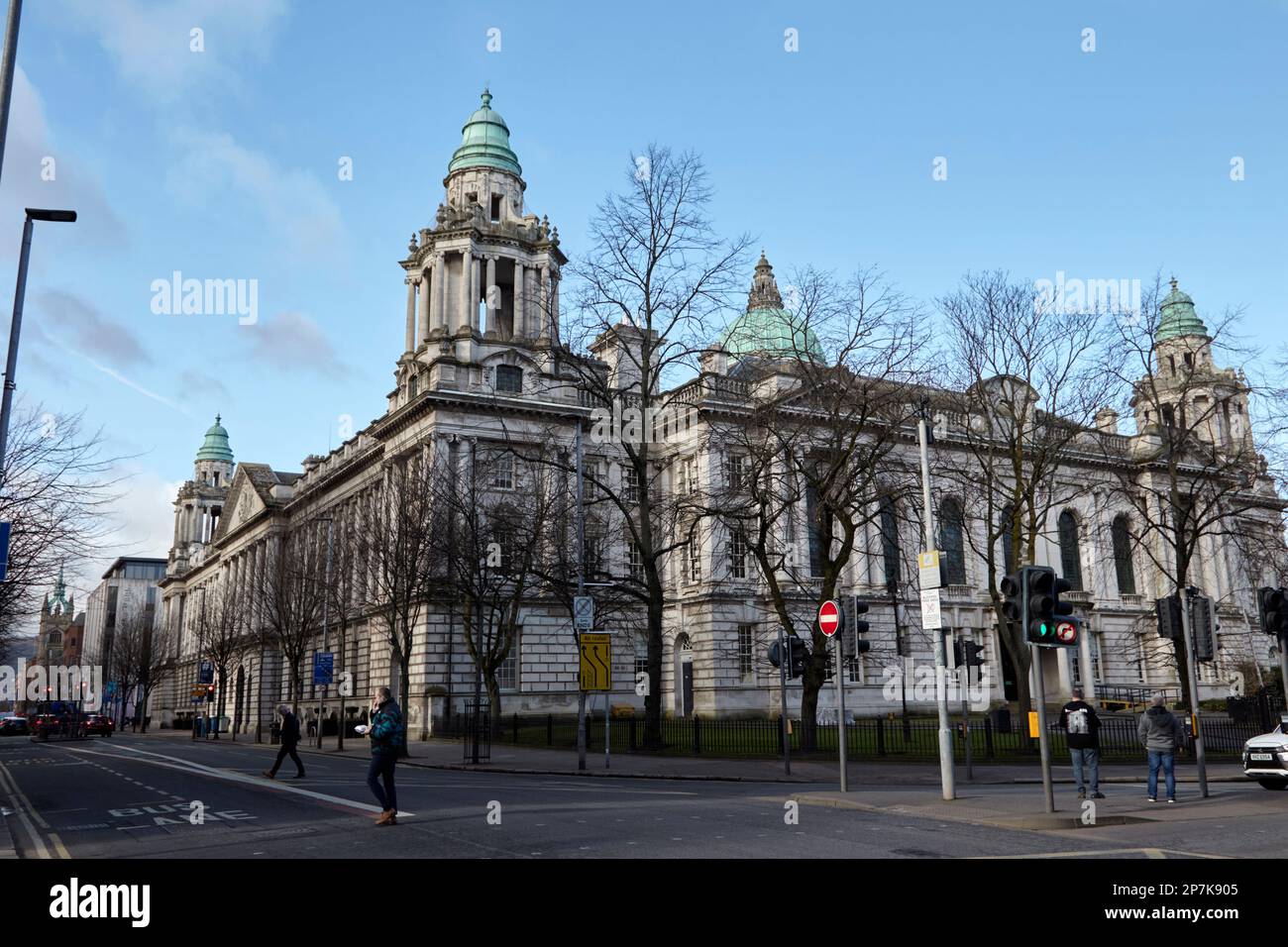 east facing side and back (south) facing sides of Belfast city Hall ...