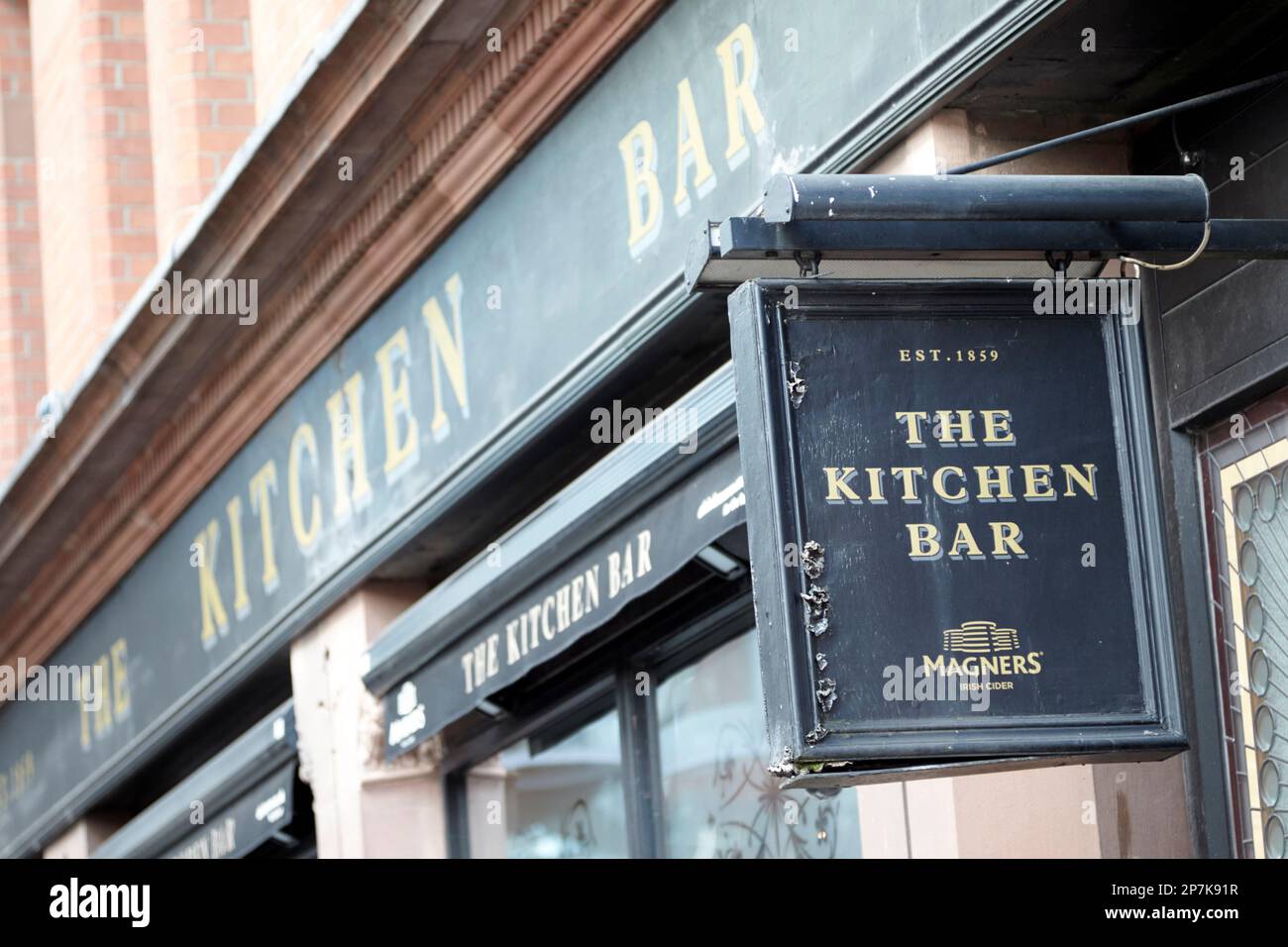 sign for the kitchen bar victoria square Belfast Northern Ireland UK ...