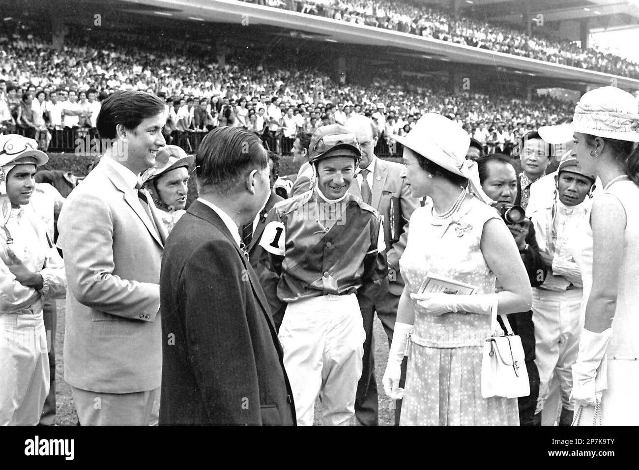 Queen Elizabeth II's visit to Singapore - Queen Elizabeth at the Turf ...