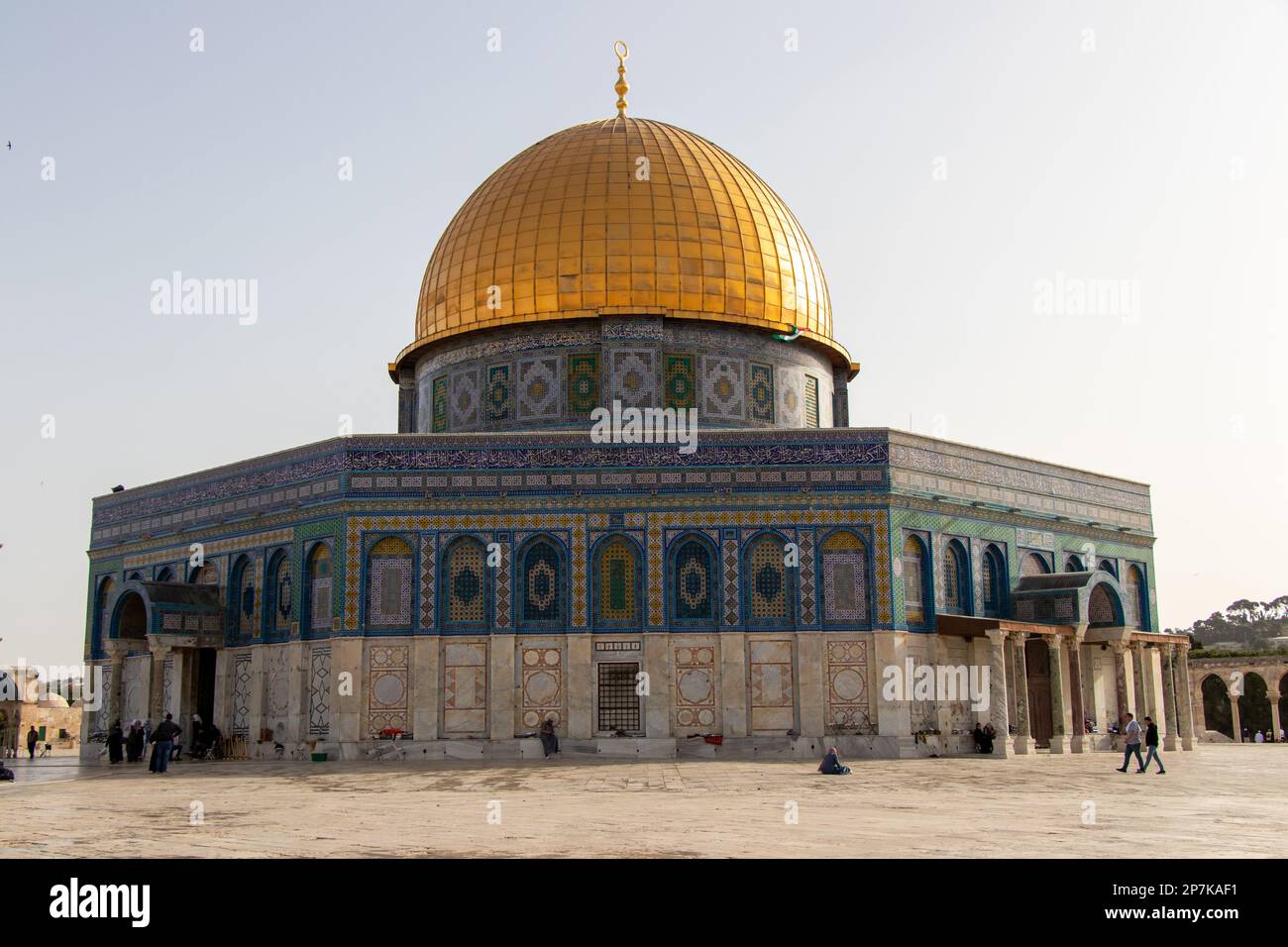 Dome of Rock or Qubbat Sakhra in Masjidil Aqsa. One of the sacred ...