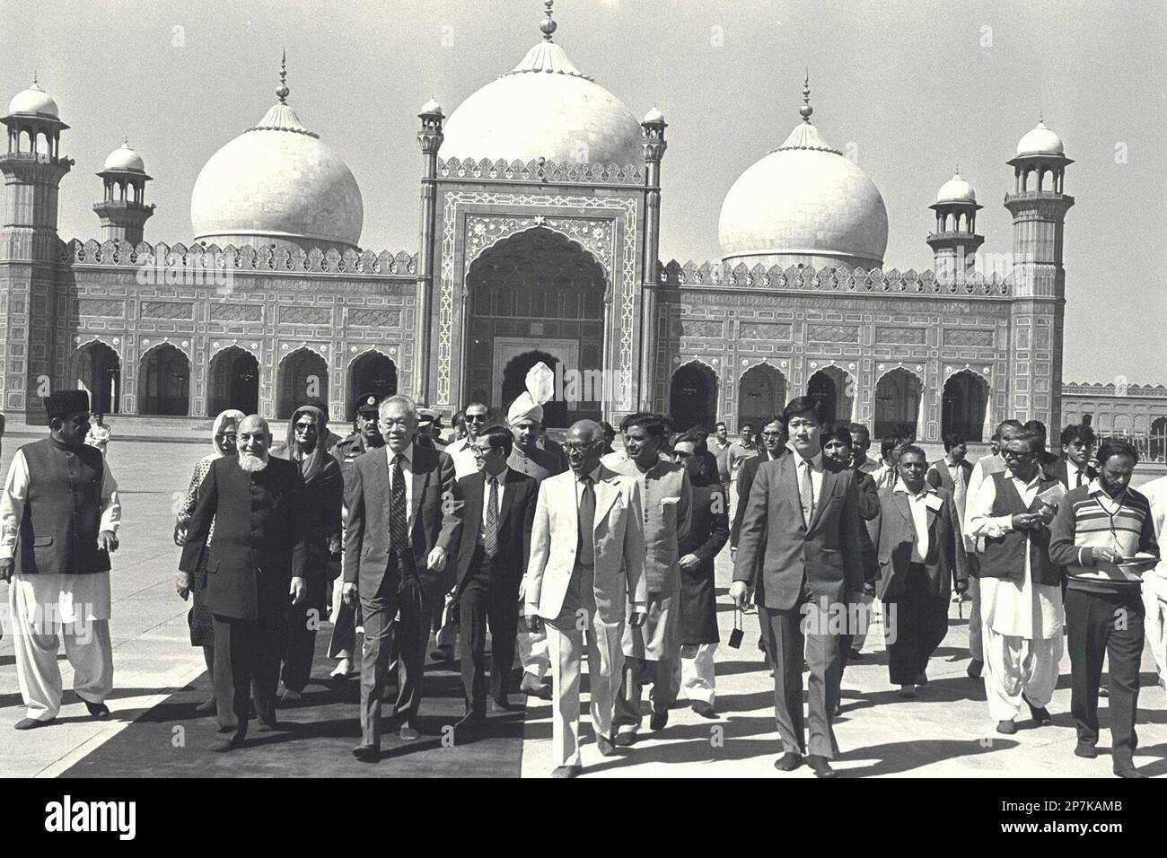 Singapore Prime Minister Lee Kuan Yew on his first official visit to ...