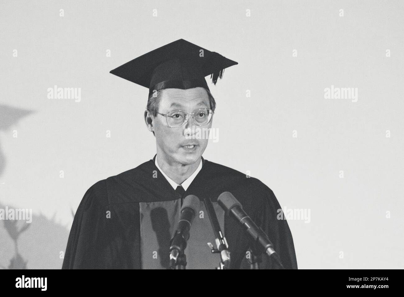 Prime Minister Goh Chok Tong who was the guest-of-honour, addresses the ...