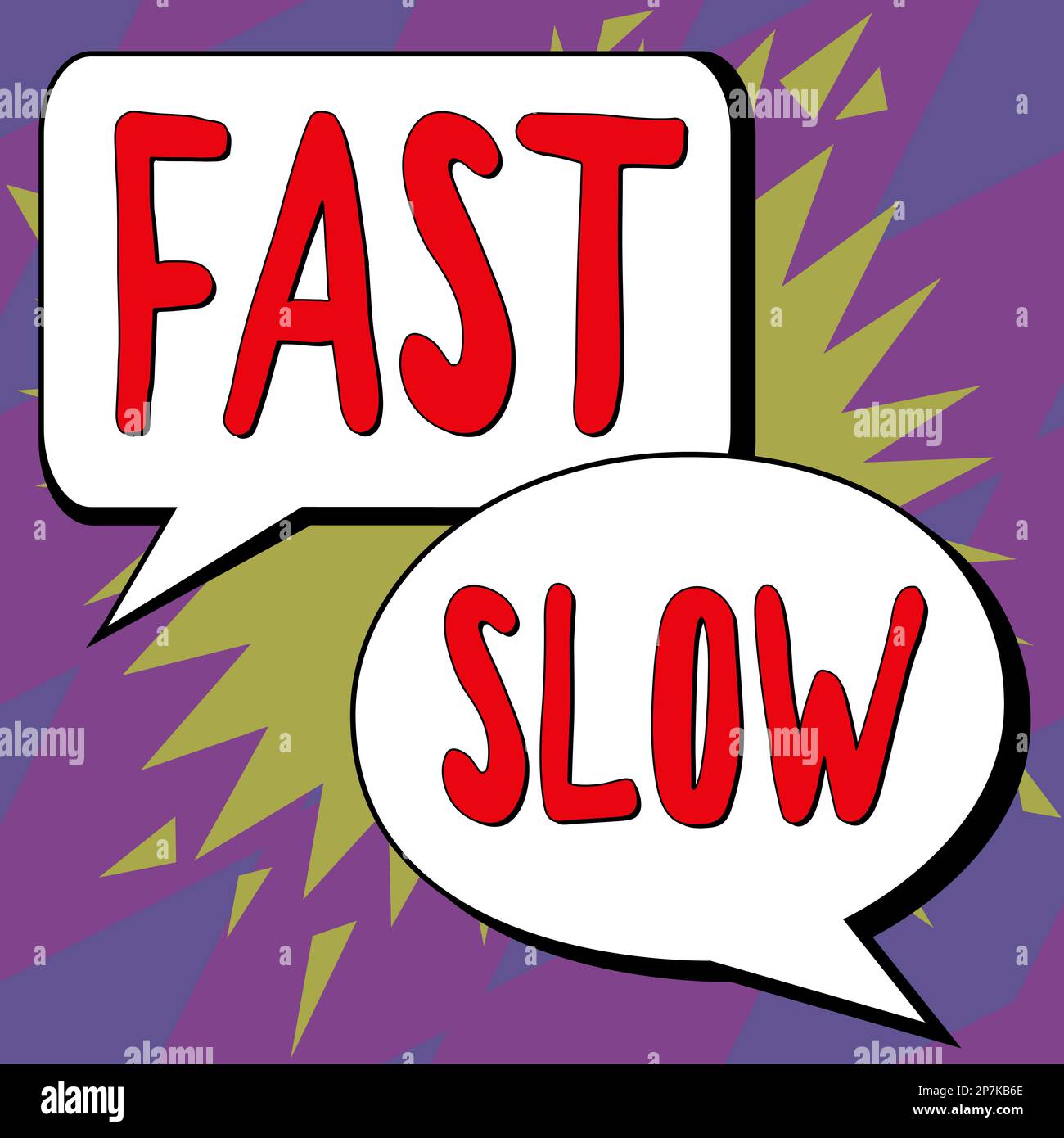 Inspiration showing sign Fast Slow. Internet Concept moving or ...