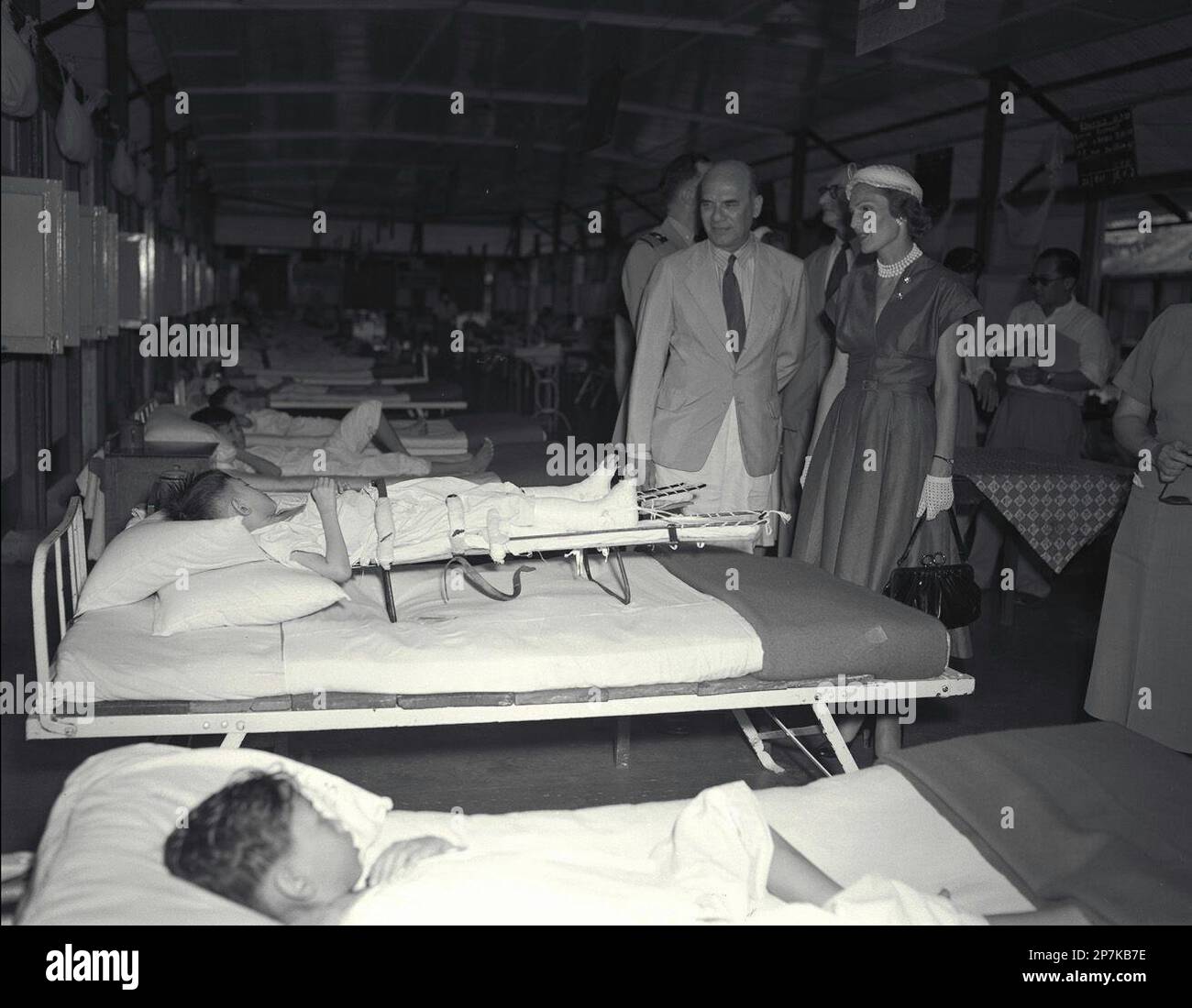 Mrs Richard M. Nixon, wife of the American Vice-President, visiting the ...