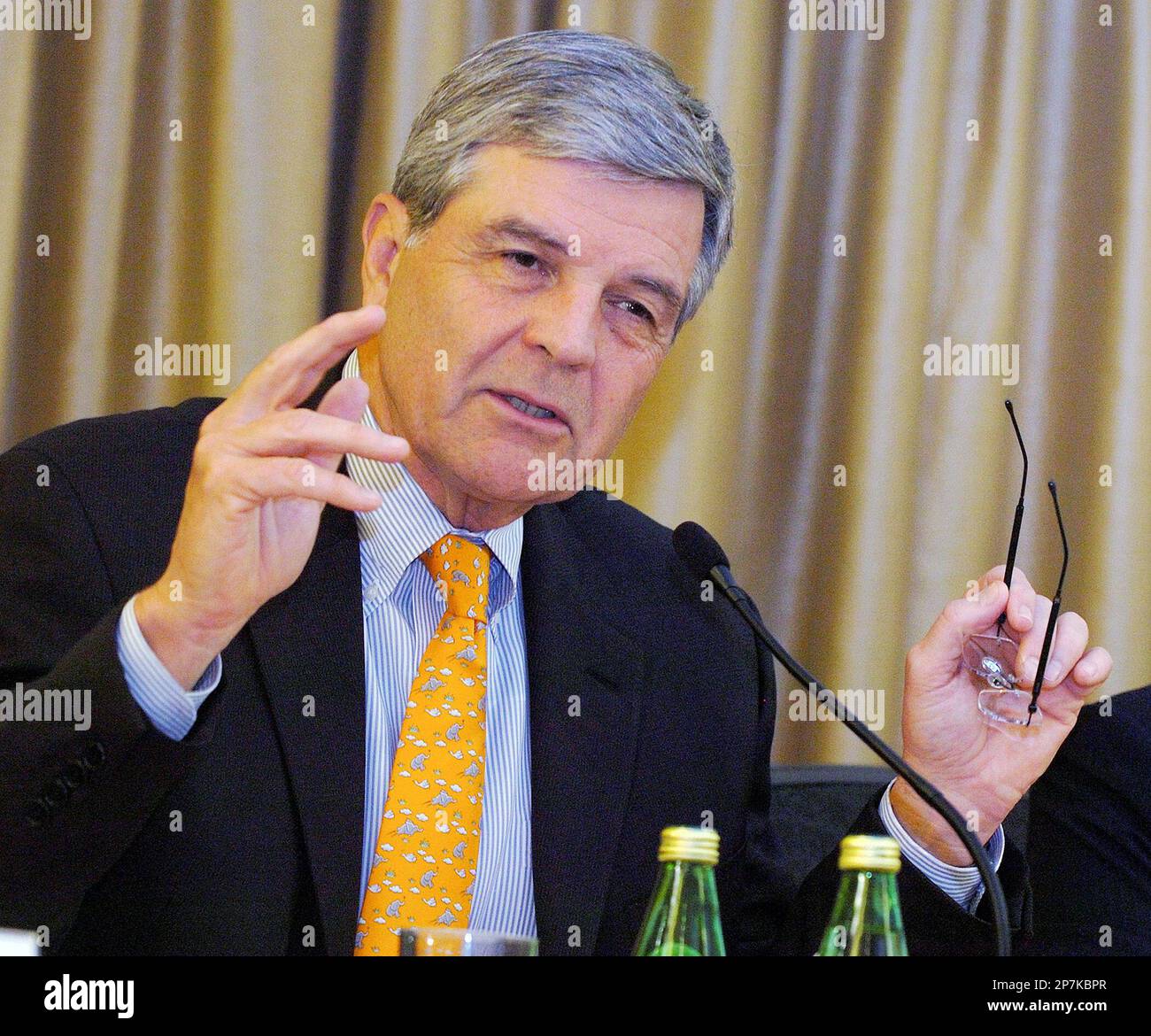 Mr David Conner, CEO of OCBC, at the bank's results annoucement ...