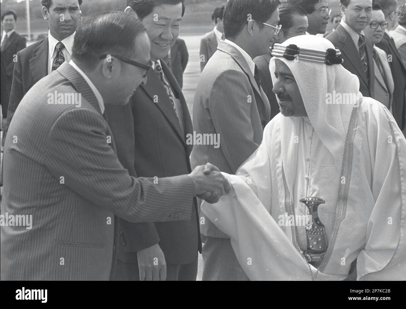 National Development Minister Teh Cheang Wan (left) and Senior Minister ...