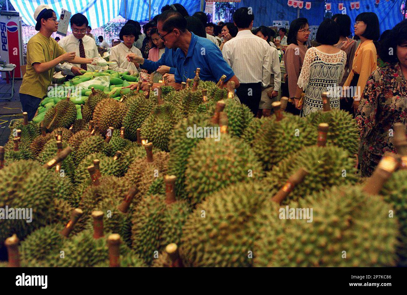 More than $11,000 worth of durians were sold at the Thai Fruit Fair at ...