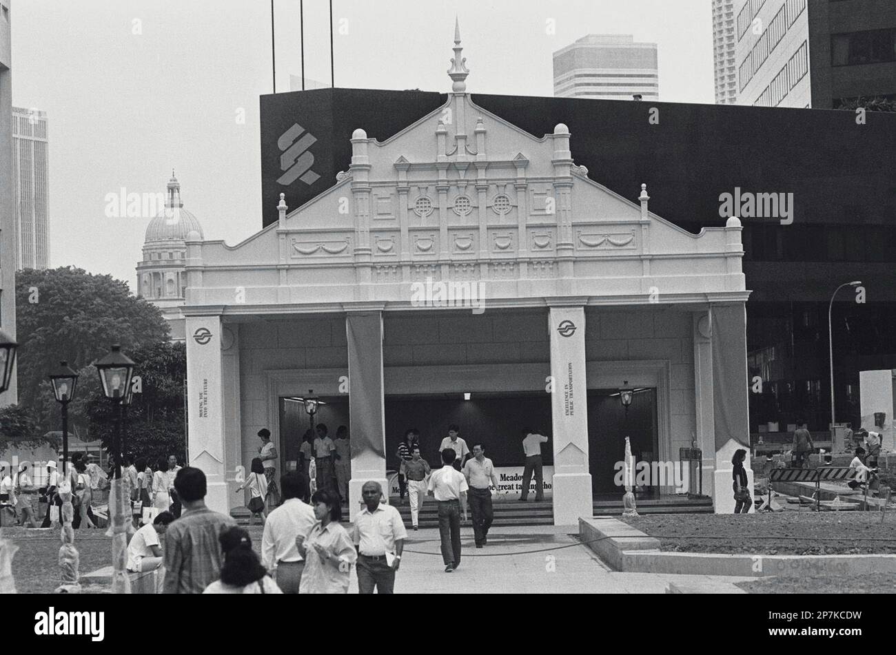 As Raffles Place is a a historical area, the MRT Corporation decided ...