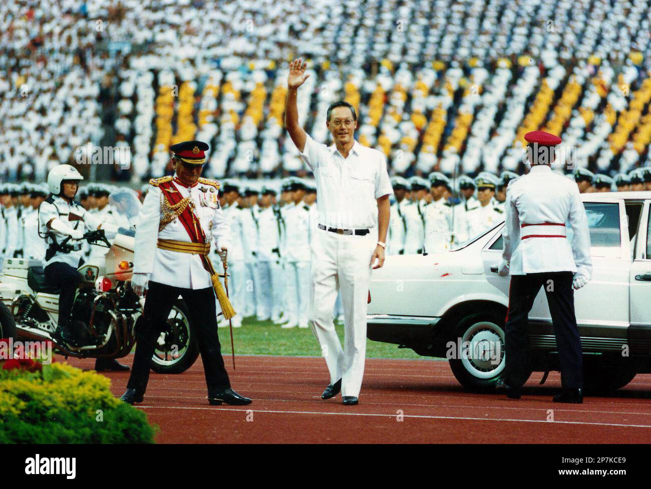 National Day Parade 1991. Stepping out in style: Mr Goh Chok Tong ...