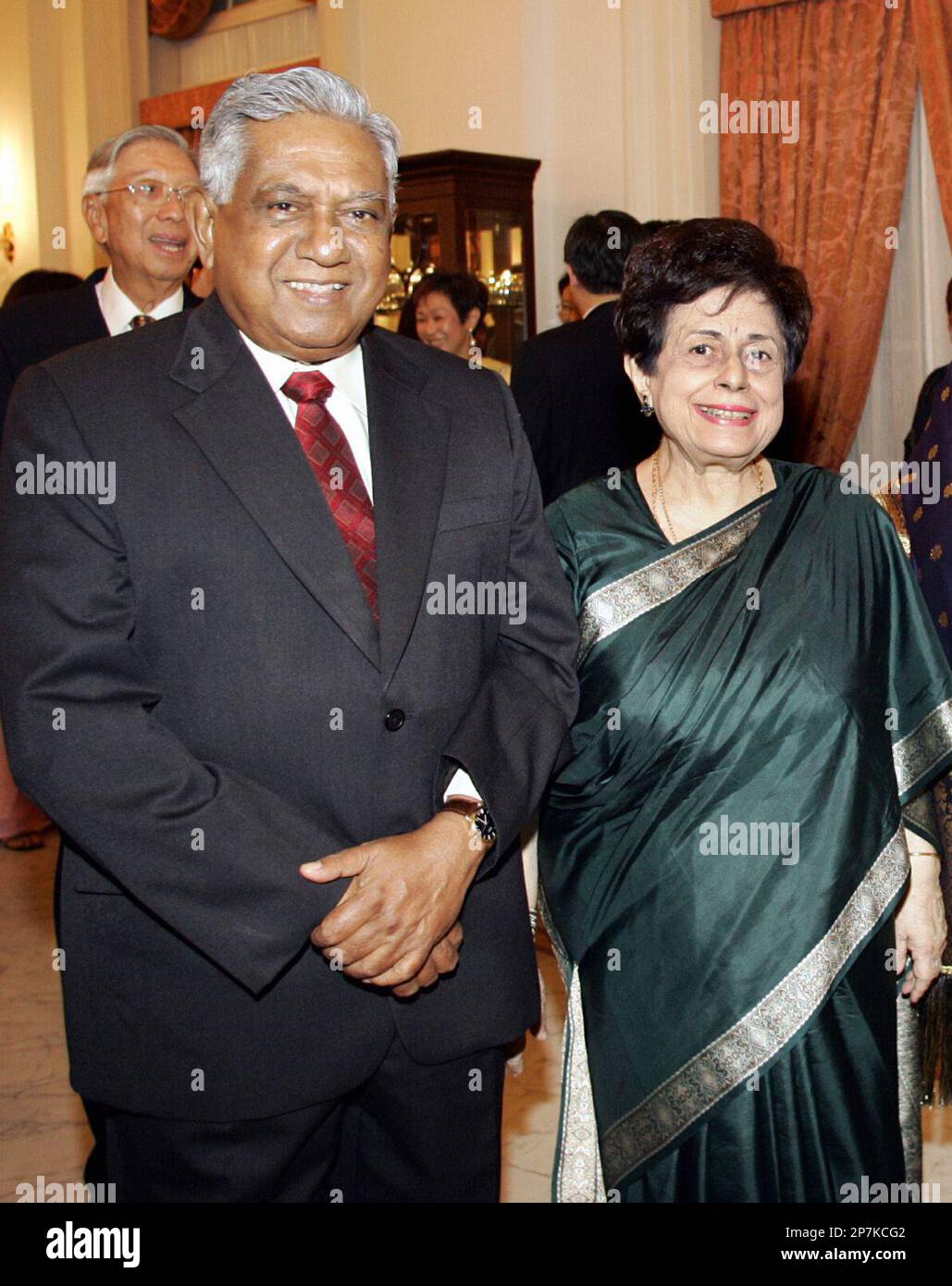 Singapore President SR Nathan and First Lady (Umi Nathan).(Singapore ...