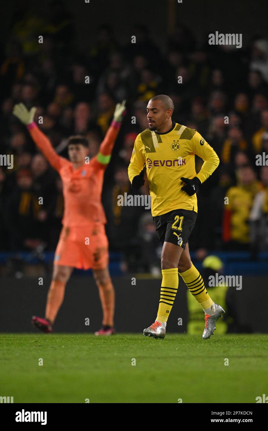 England, London, 07 March 2023 - Donyell Malen of Borussia Dortmund ...