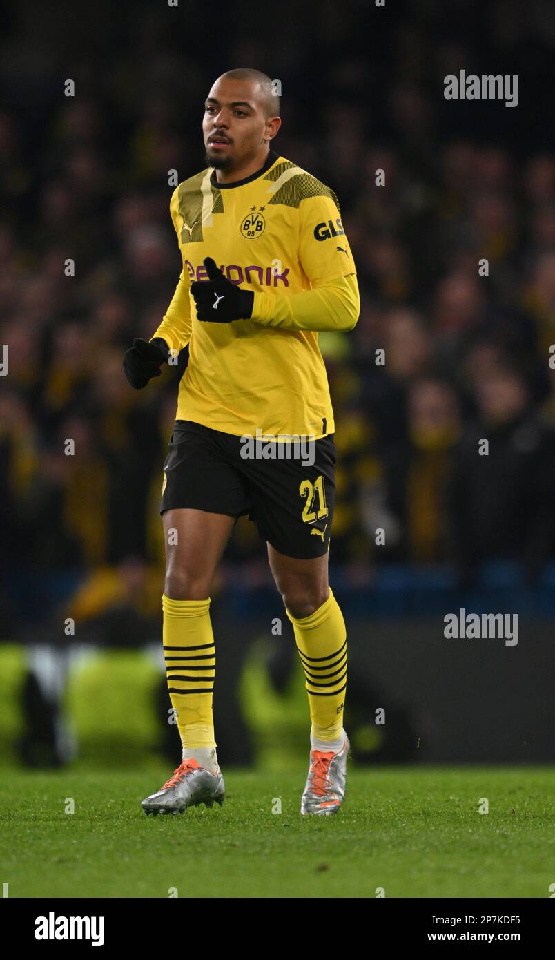 England, London, 07 March 2023 - Donyell Malen of Borussia Dortmund ...