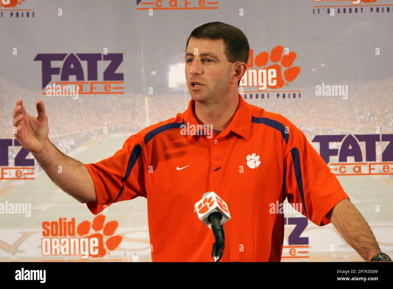 Clemson football coach Dabo Swinney discusses the NCAA college football ...