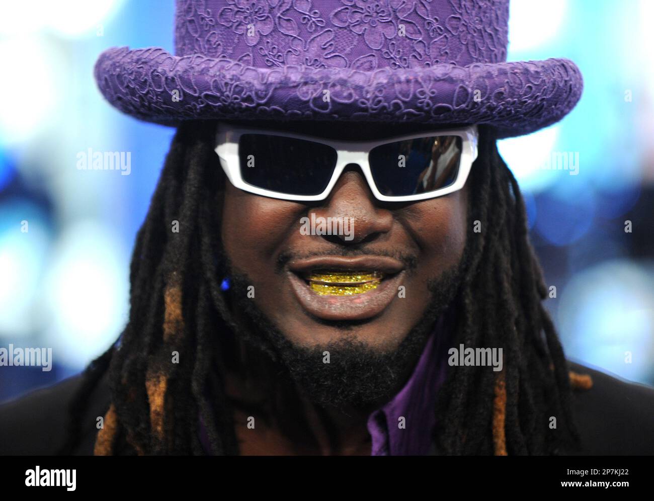 FILE - In this Aug. 26, 2008 file photo, rapper T-Pain makes an ...