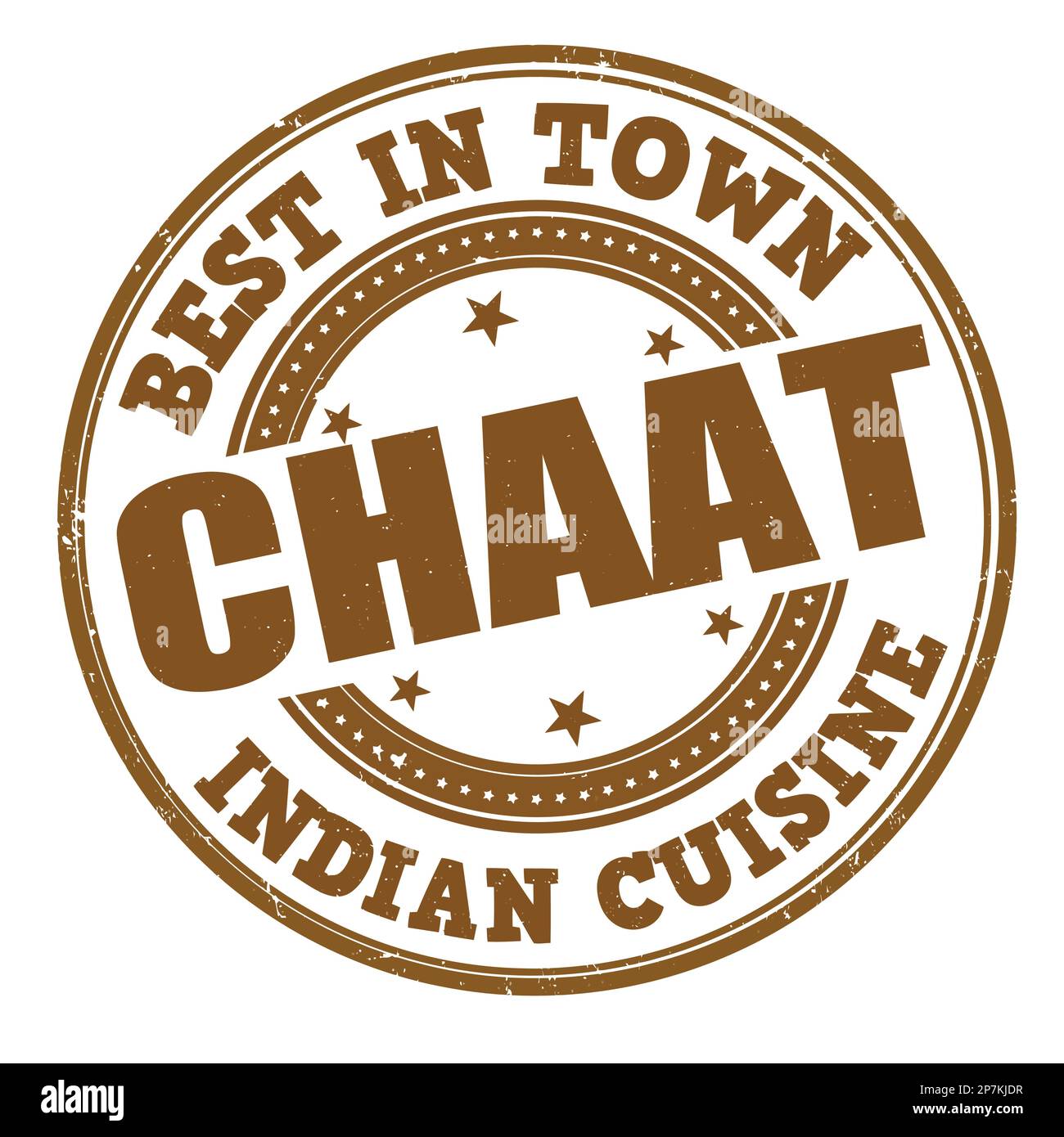 Chaat grunge rubber stamp on white background, vector illustration ...