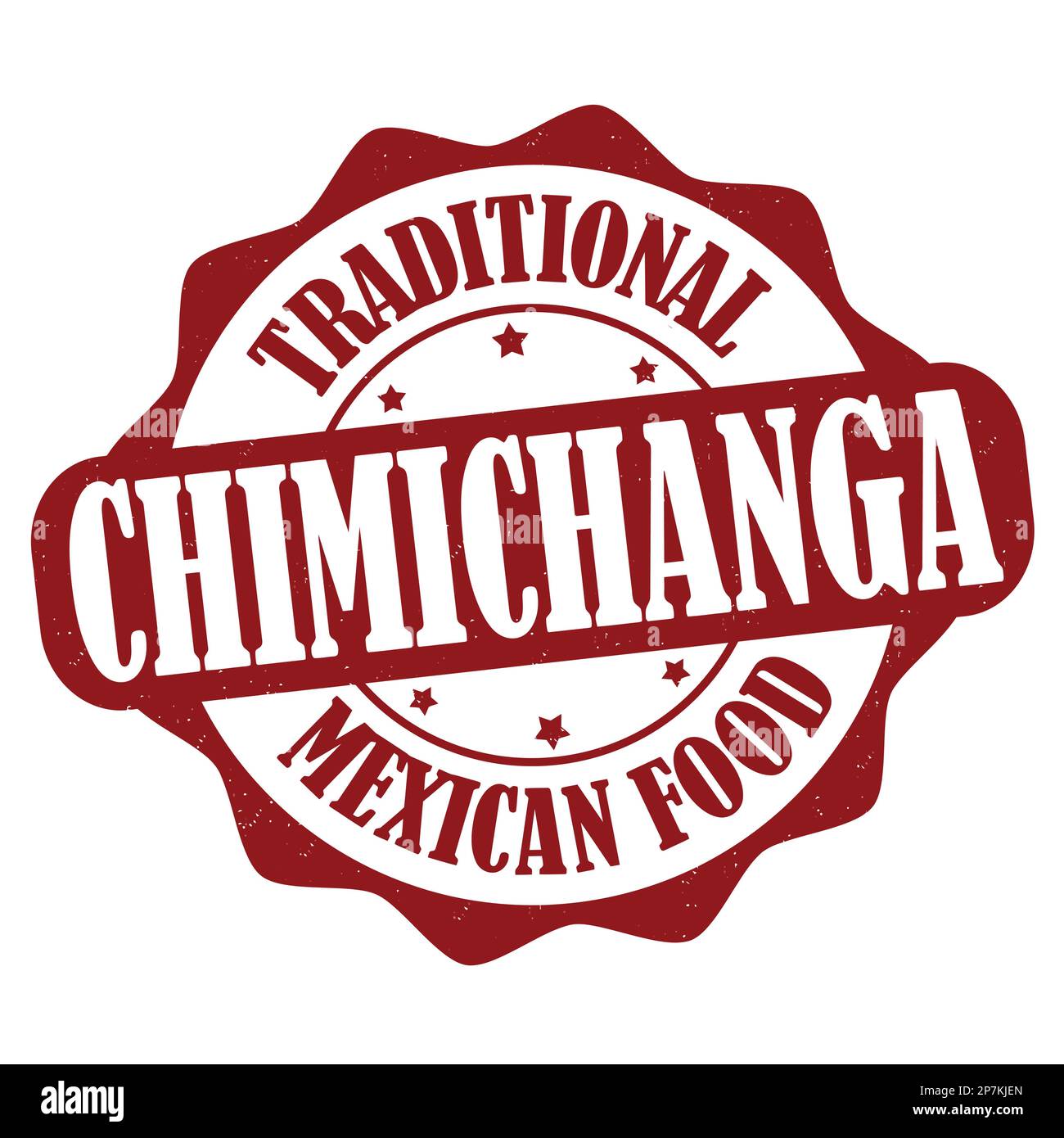 Chimichanga grunge rubber stamp on white background, vector ...
