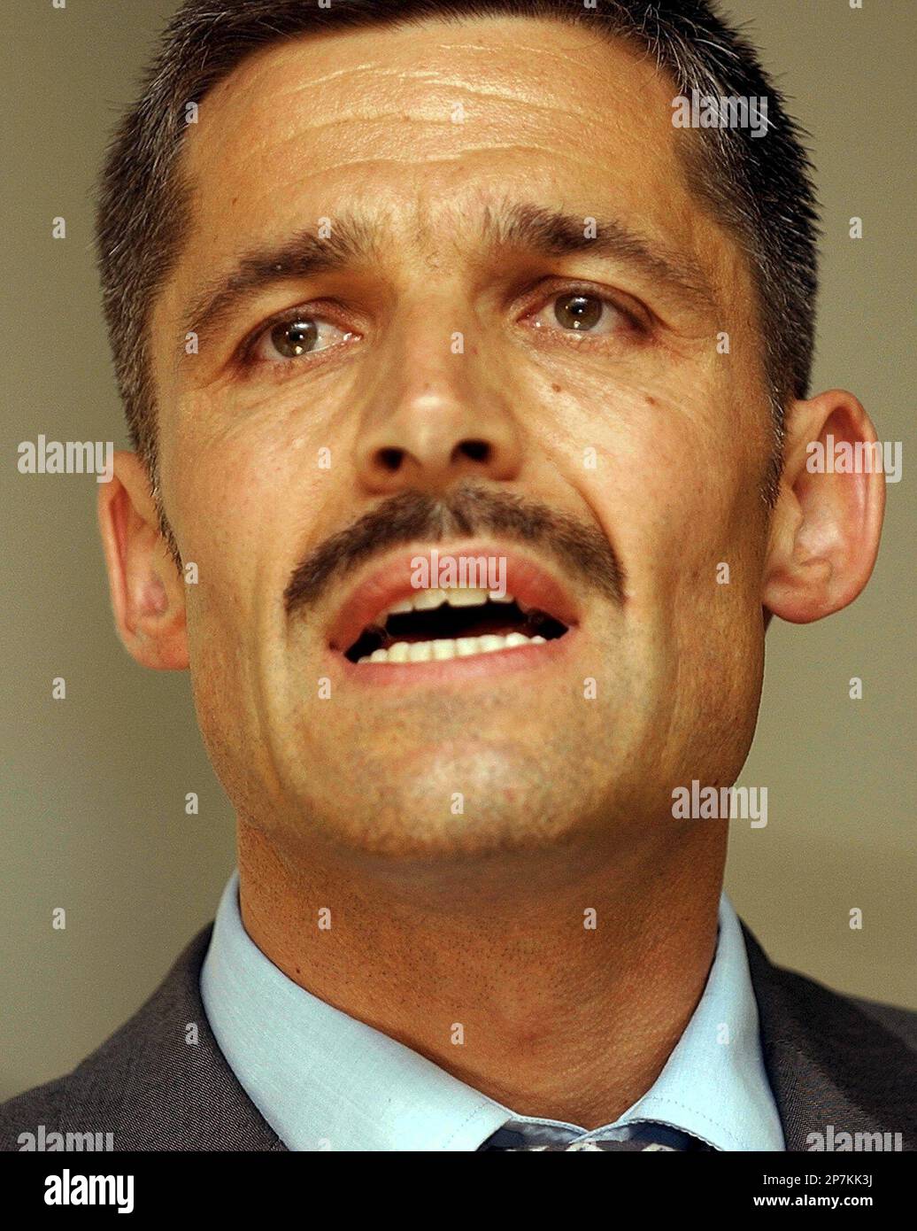 FILE - In this July 6, 2004 file picture Swiss police officer Marcel ...