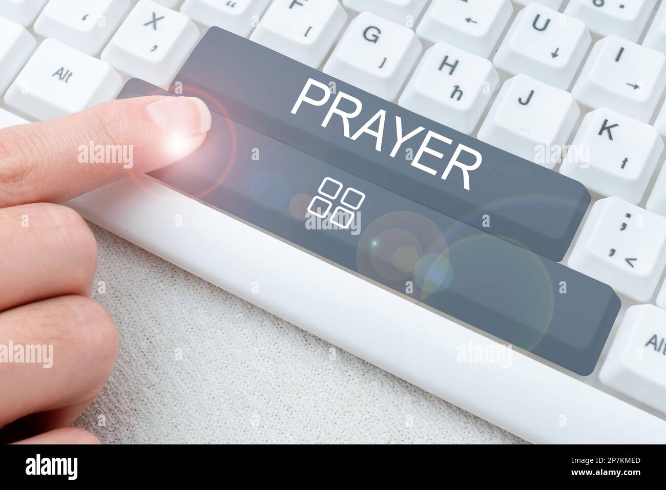 Writing displaying text Prayer. Internet Concept solemn request for ...