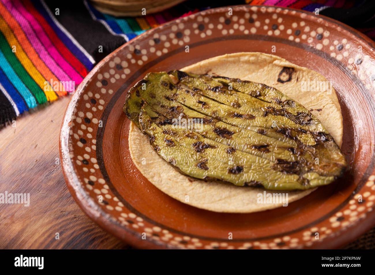 Roasted Nopal. The nopal is a cactus plant, a very popular ingredient ...