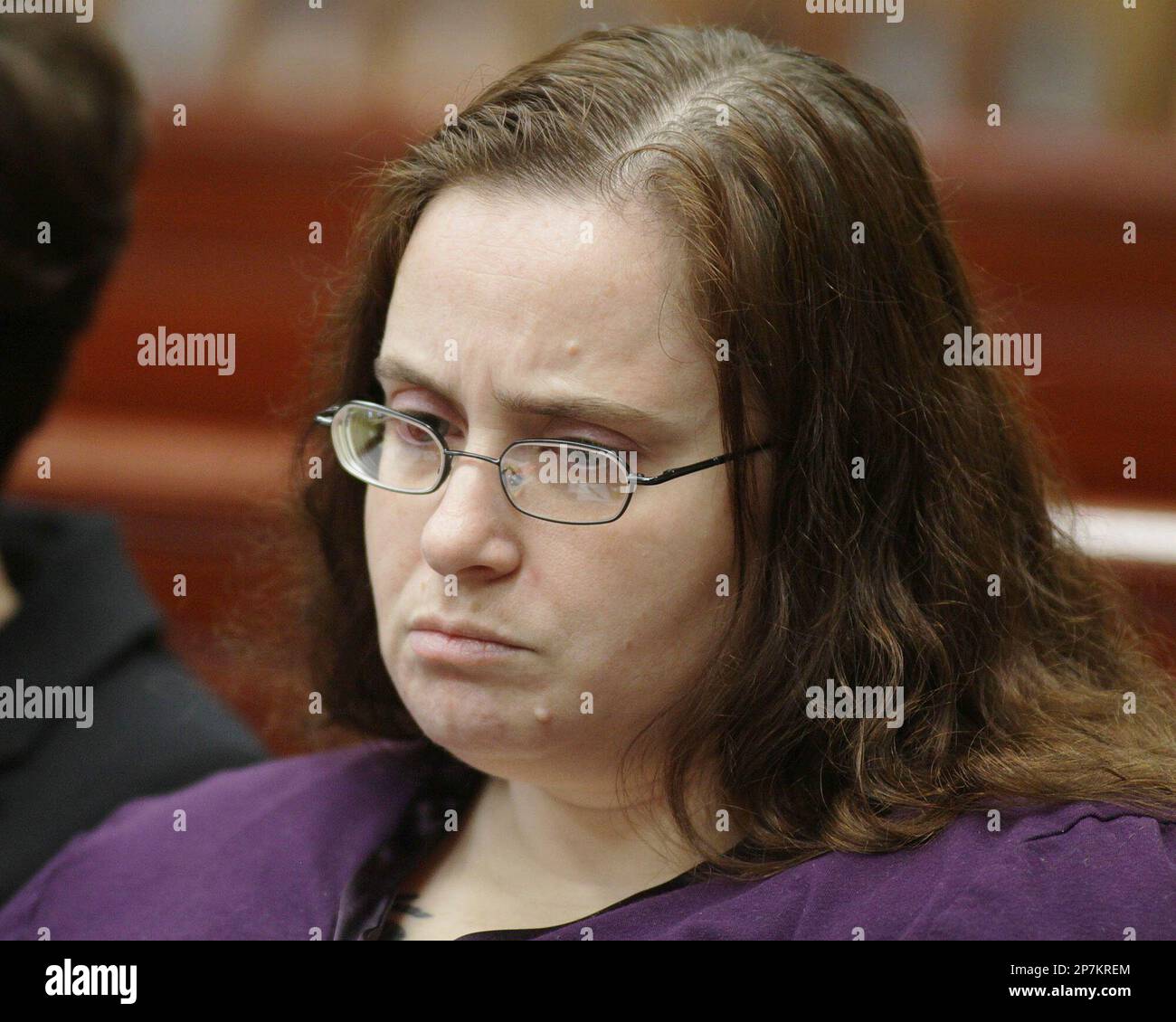 Carolyn Riley sits in Superior Court in Brockton, Mass., Tuesday, Jan ...