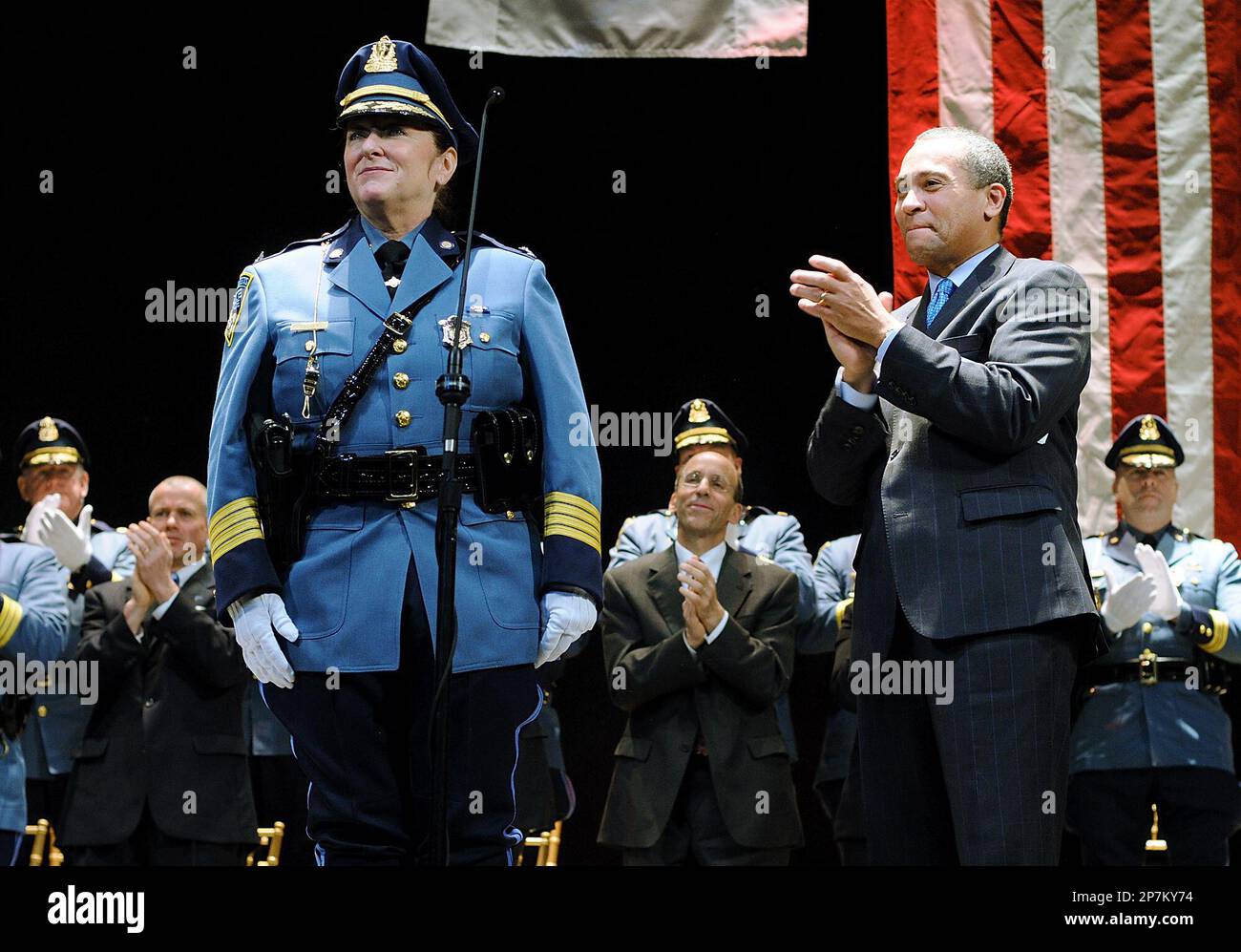 Marian J. McGovern is sworn-in as Colonel of the Massachusetts State ...