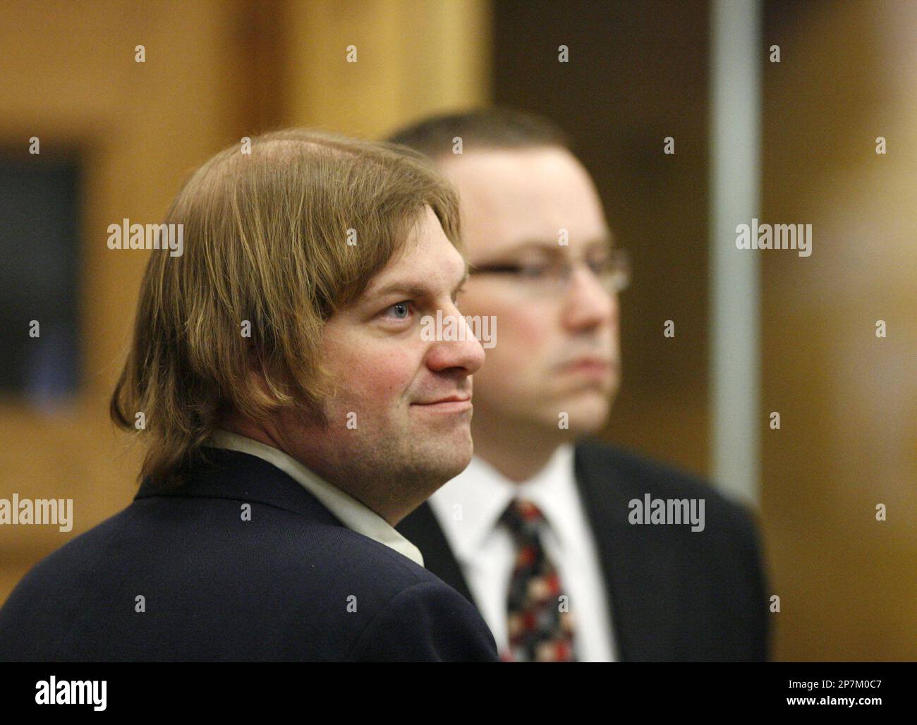 James Mammone III, left, and his lawyer Derek Lowry watch Tuesday, Jan ...
