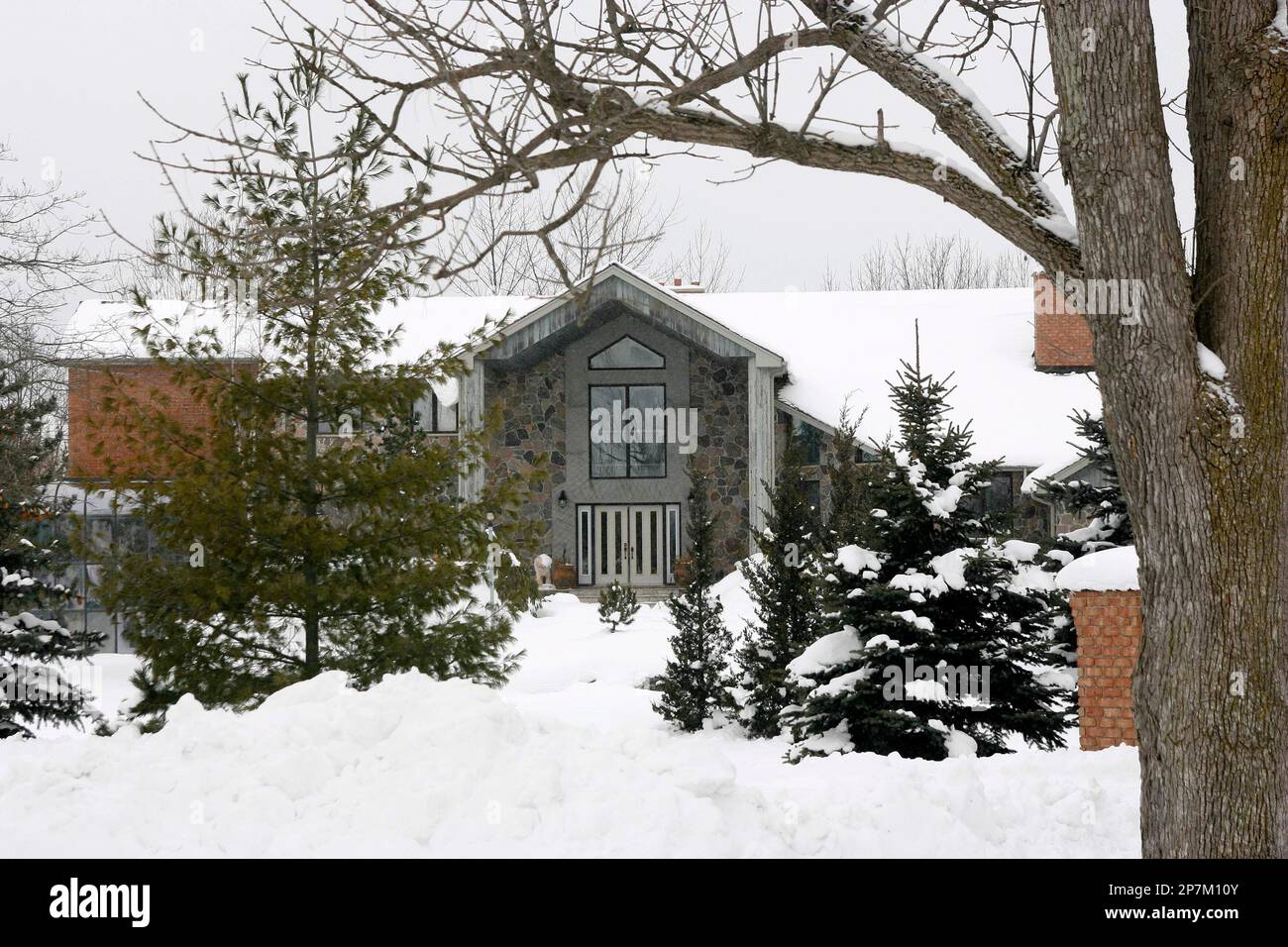 General view of a residence in Southwold, Ont., is seen Monday, Jan.11 ...