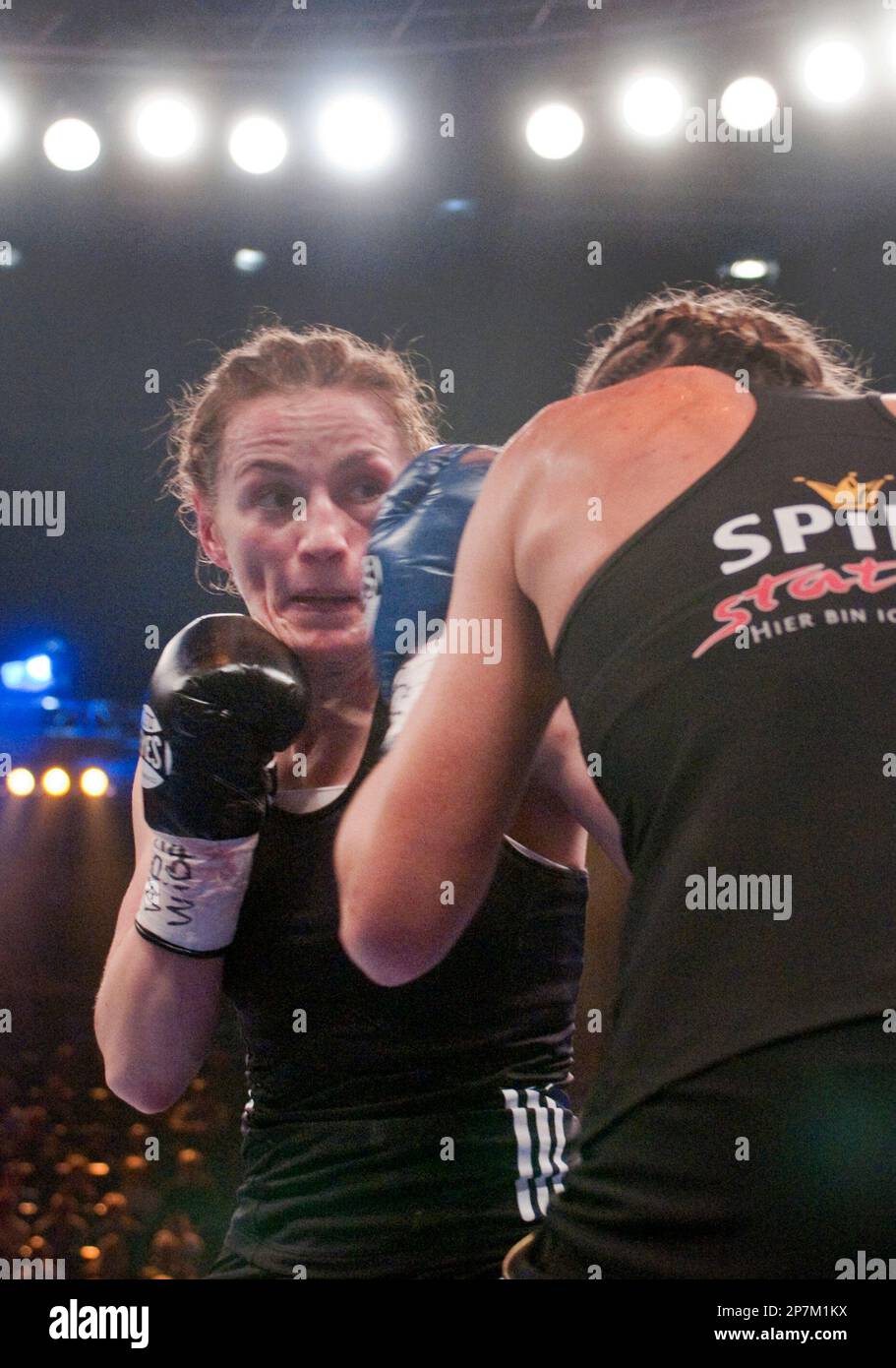 Germany's WIBF, WBC and WBO featherweight World champion Ina Menzer ...