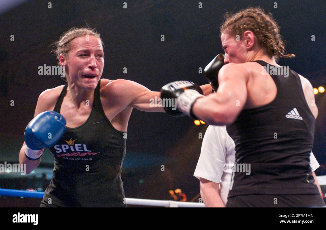 Germany's WIBF, WBC and WBO featherweight World champion Ina Menzer ...