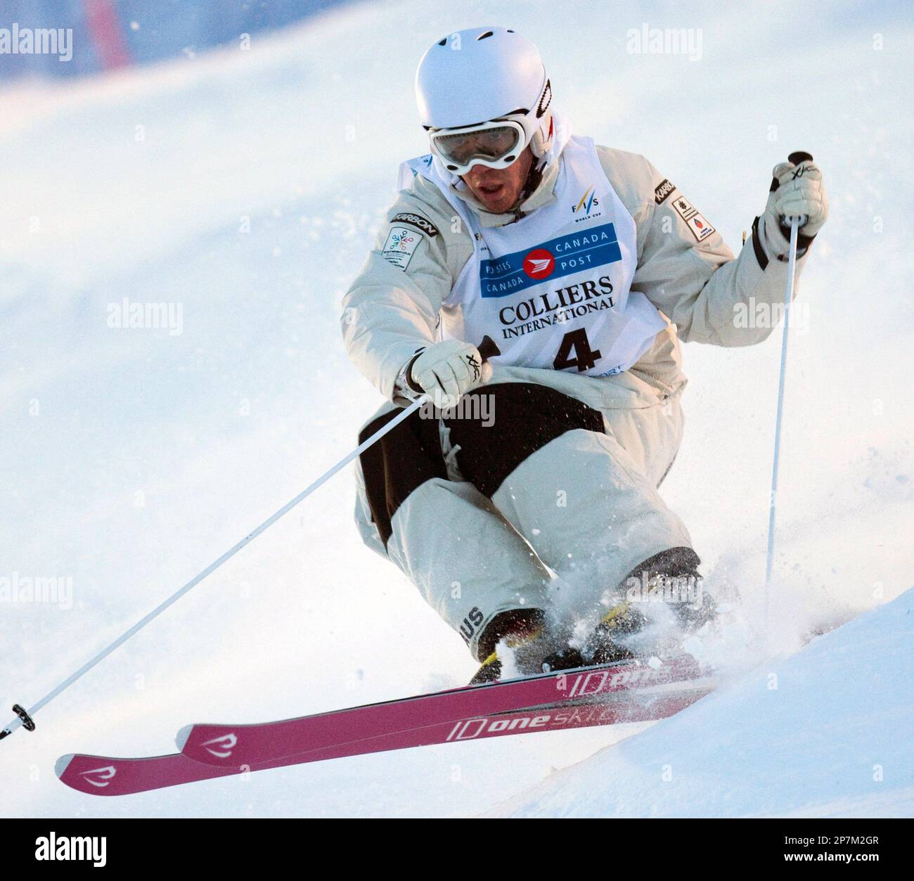 Australia's Dale Begg-Smith skis during the mens' moguls qualification ...