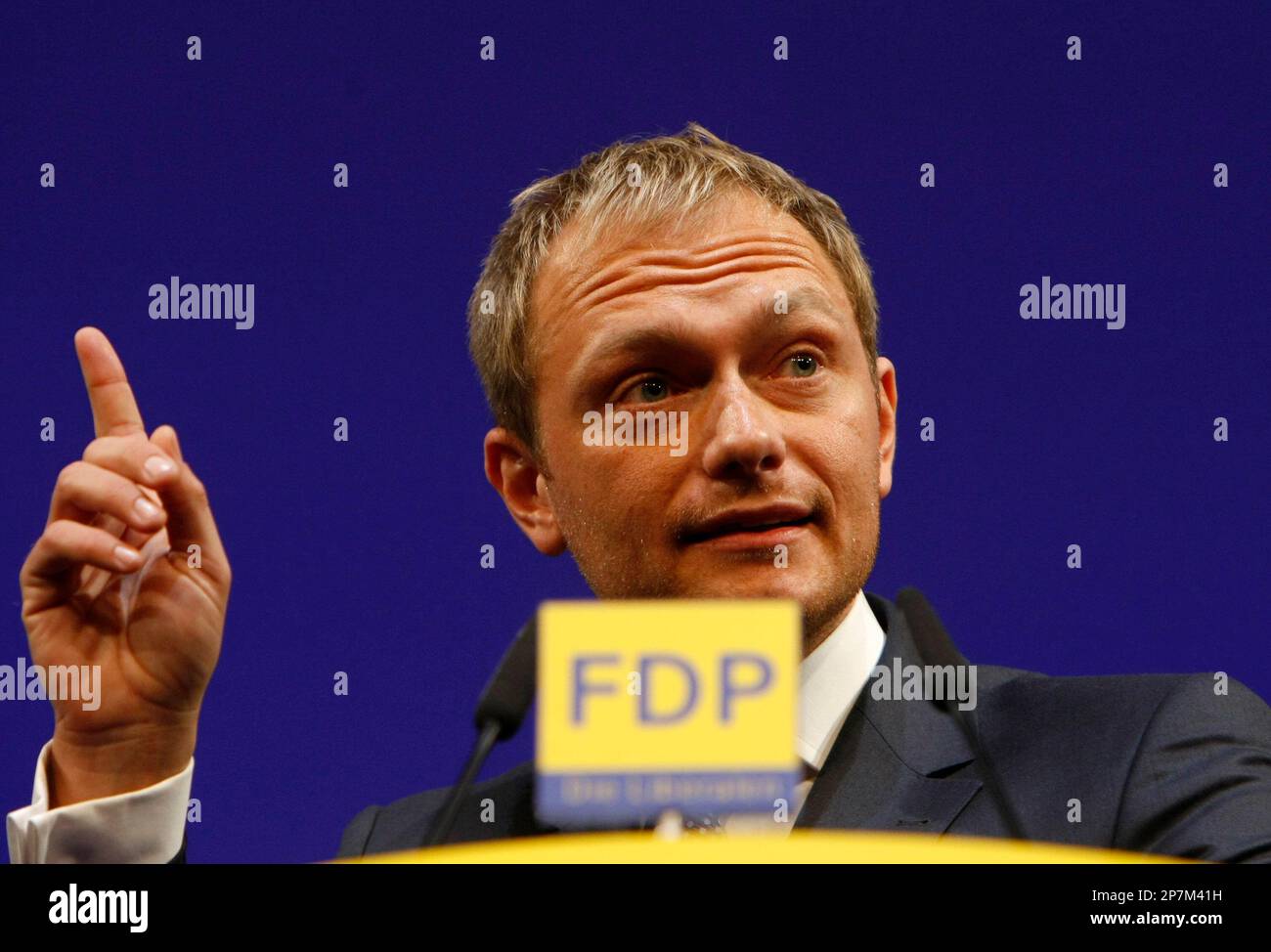 Der FDP Generalsekretaer Christian Lindner spricht am Mittwoch, 6 ...